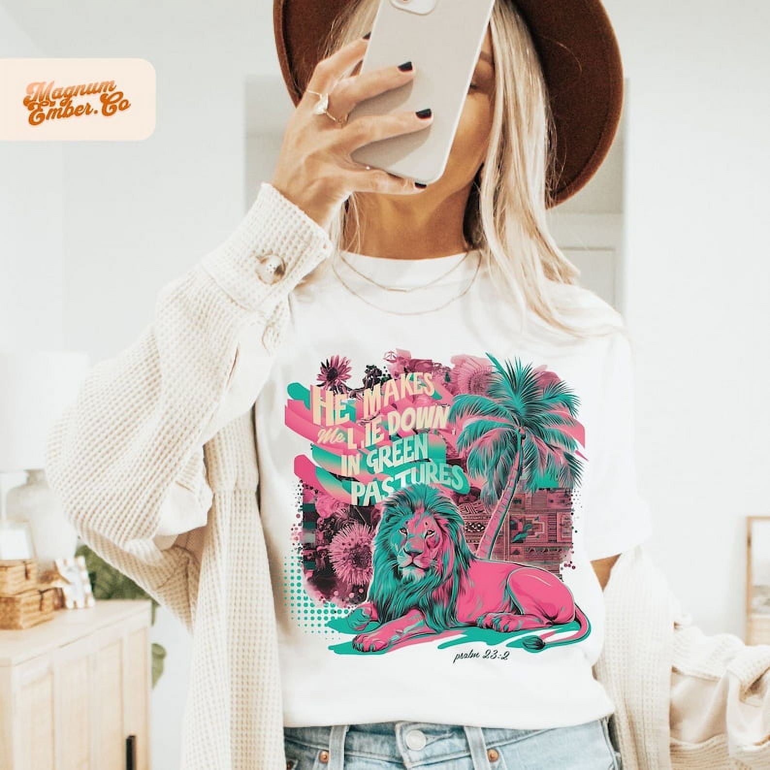 [WHITE] Summer Christian Psalm 23 PNG Download – Inspirational Bible ...