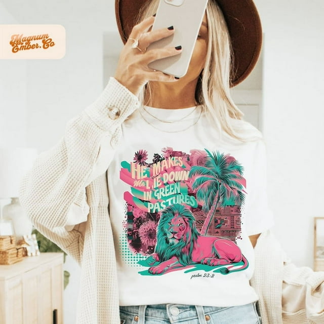 [WHITE] Summer Christian Psalm 23 PNG Download – Inspirational Bible ...