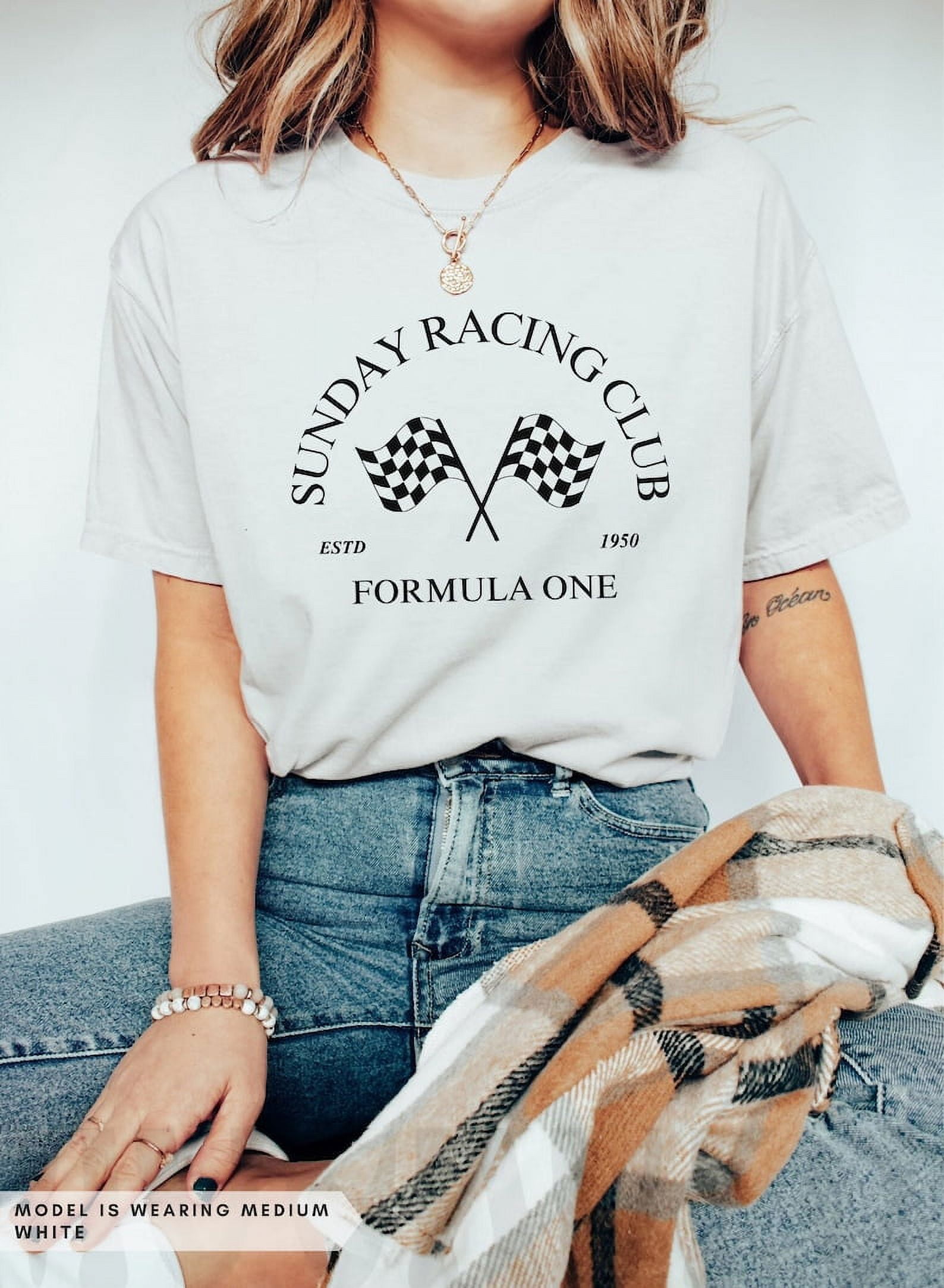 [WHITE] Sunday Racing Club UNISEX Tee s® Formula One Merch Aesthetic F1 ...