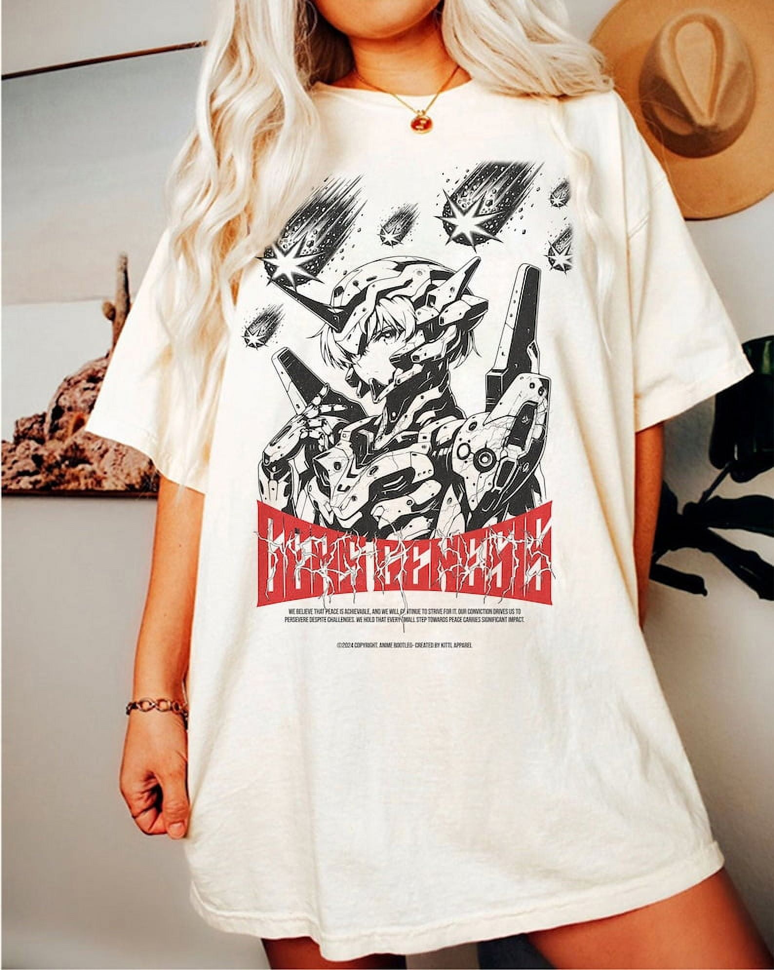 WHITE T-SHIRT Geas Genesis Anime Shirt, Anime Gifts, Anime Clothing ...