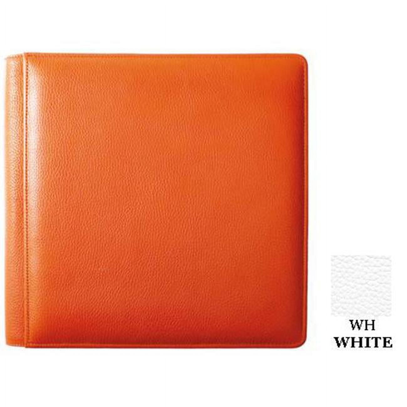 WHITE-WHITE grain leather 105 album with 5-at-a-time pages by Raika ...
