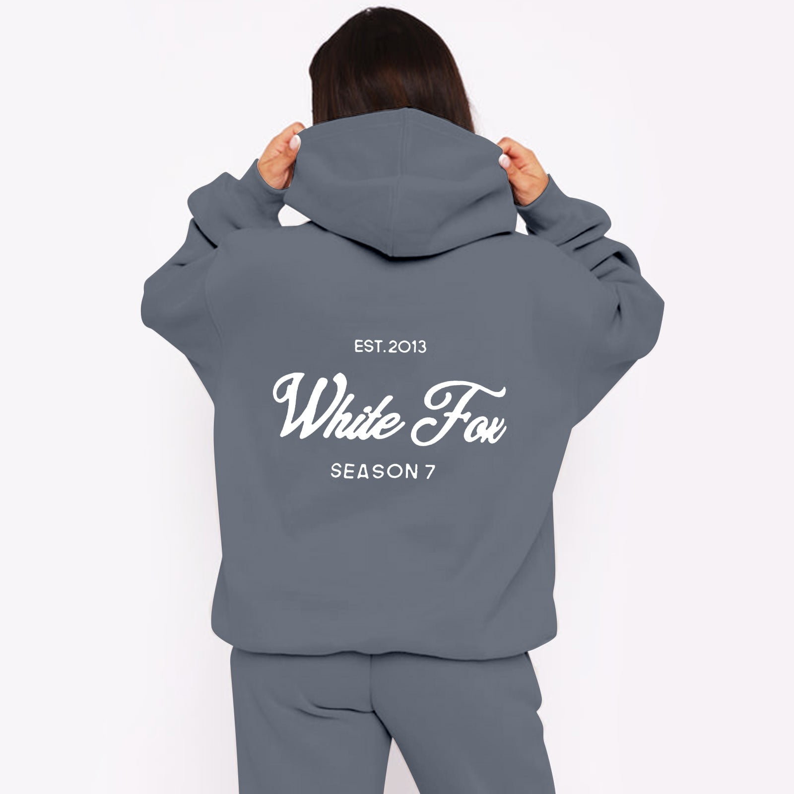WHITE _ fox Sweat Set Teen girls Women's Tracksuits Sets 2 Piece ...