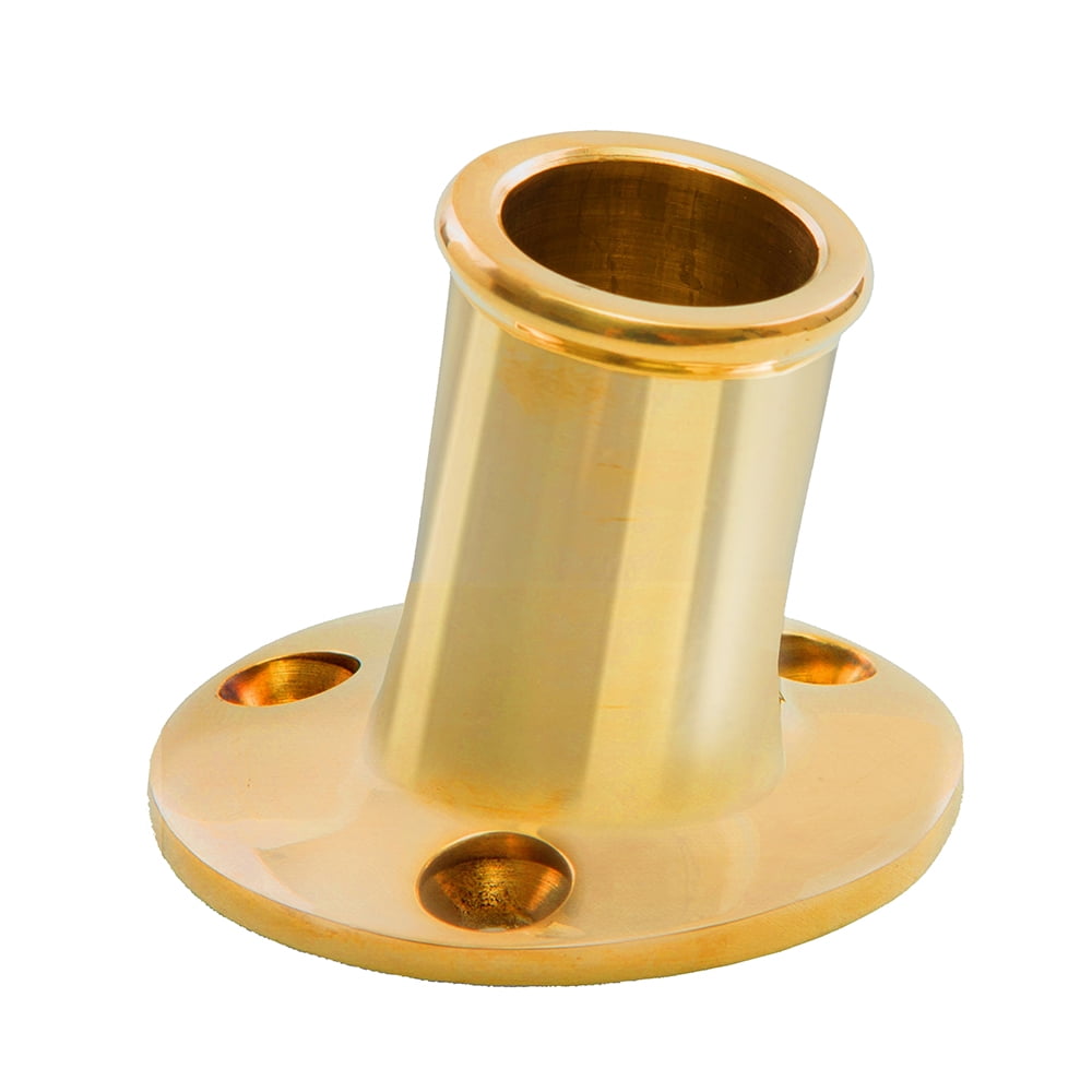 WHITECAP Top Mount Flag Pole - Polished Brass 3/4" Tube I.D. - Walmart ...