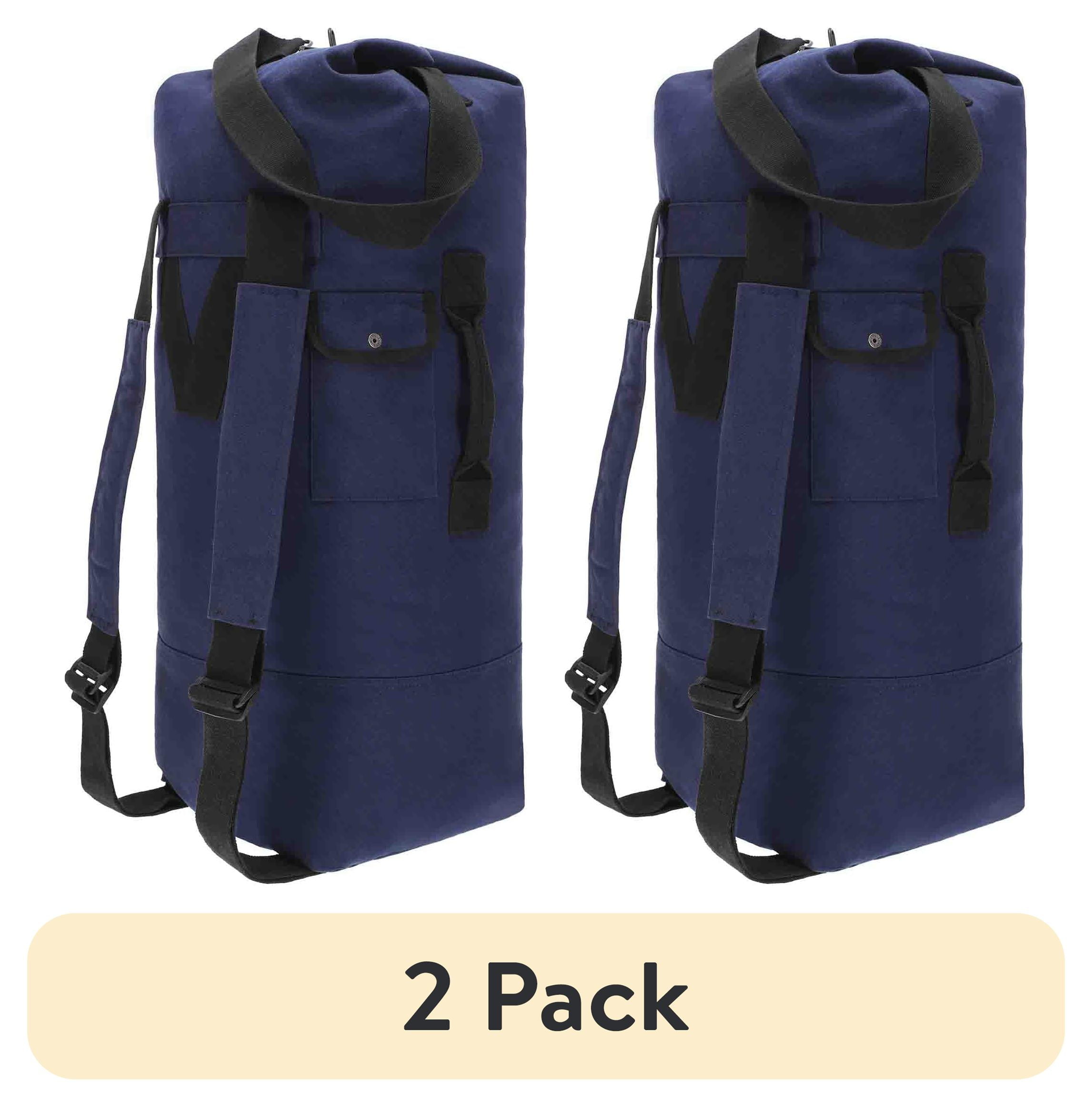 (2 pack) WHITEDUCK G.I Top Load Military Rucksack Style Double Strap ...