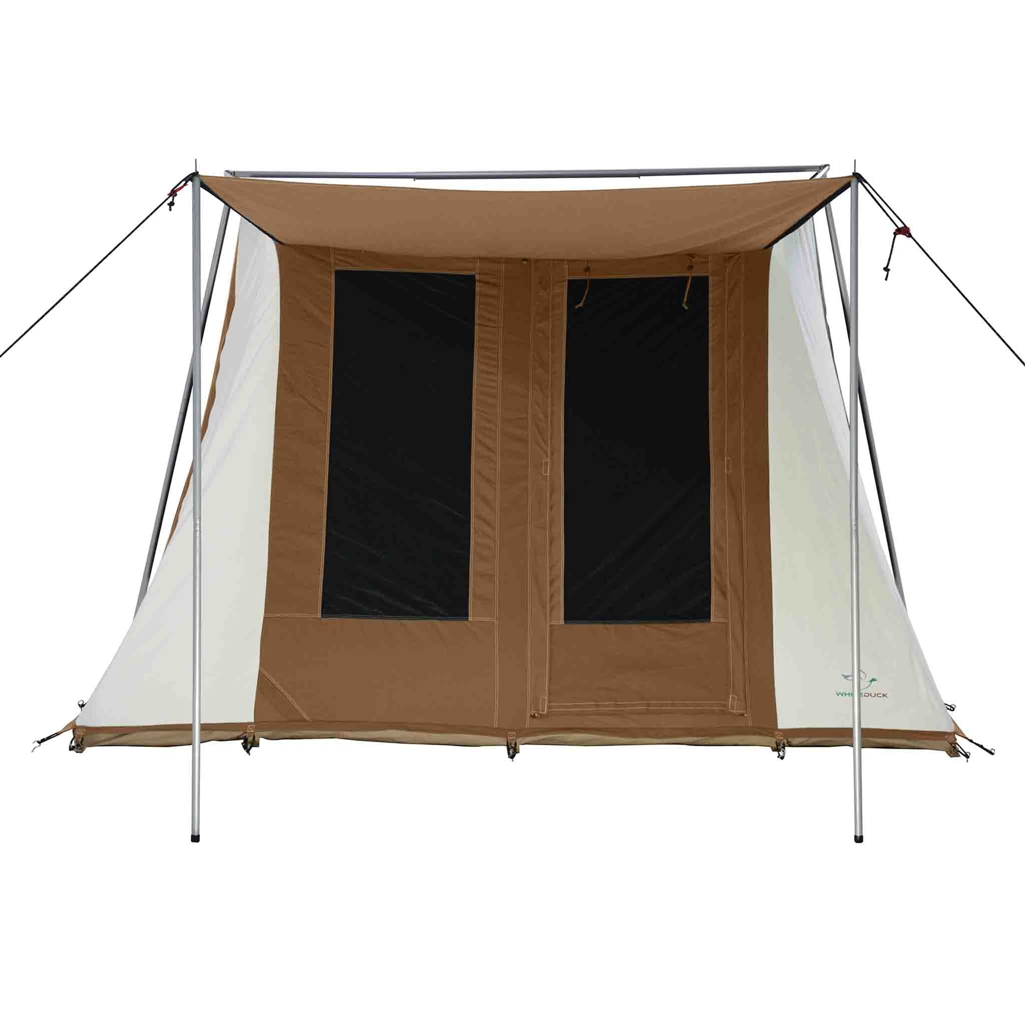 WHITEDUCK Prota Basic Canvas Tent, 10'x10' Cabin Style Camping Tent ...