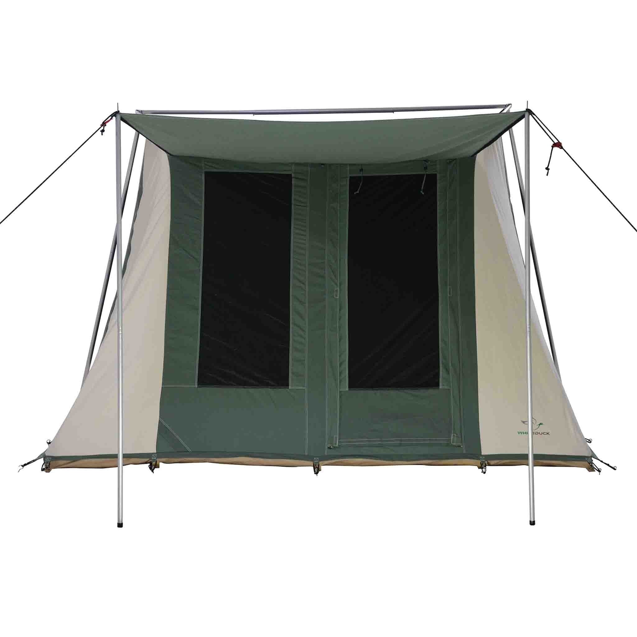 WHITEDUCK Prota Basic Canvas Tent, 10'x10' Cabin Style Camping Tent ...