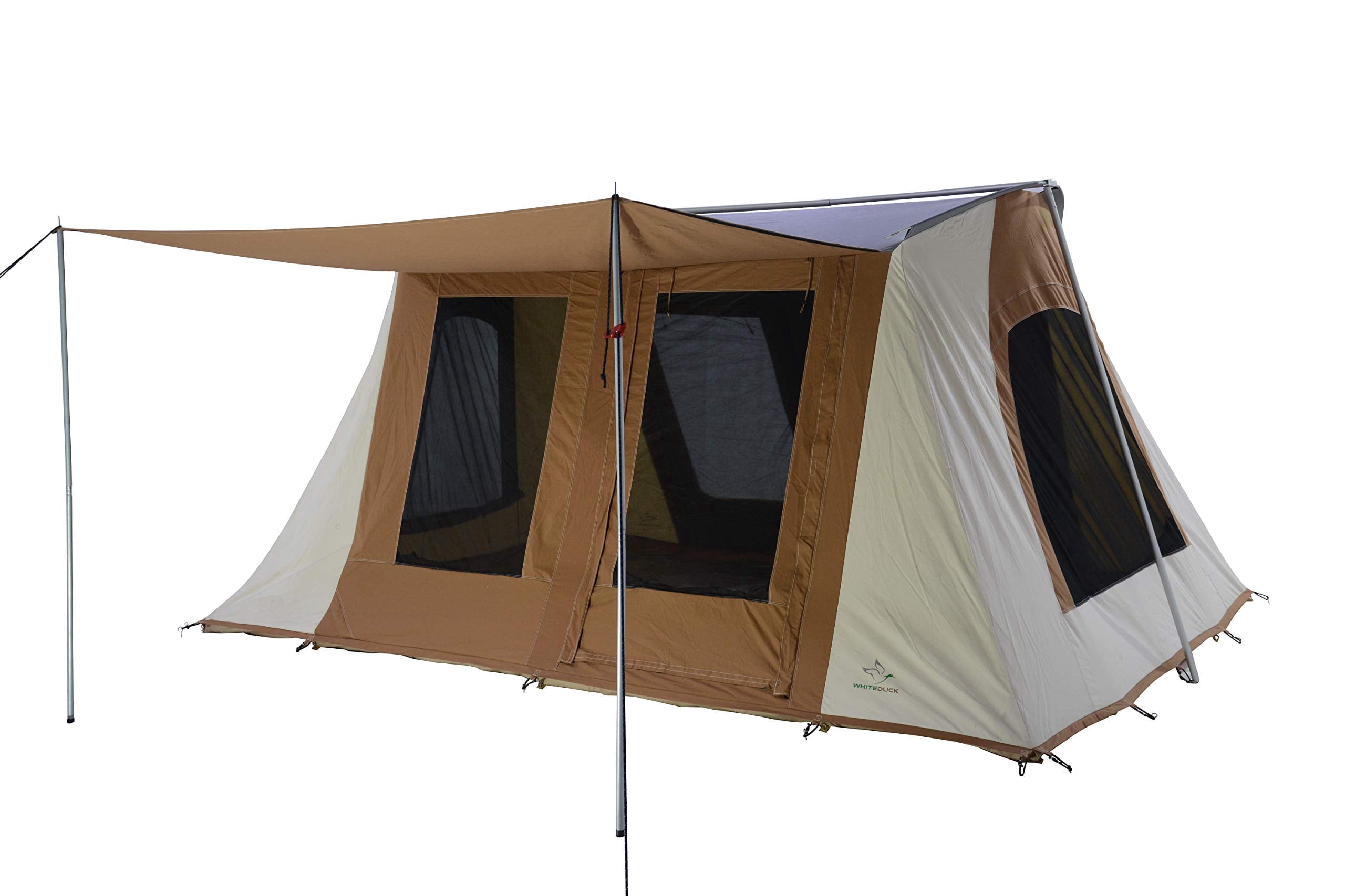 WHITEDUCK Prota Deluxe Canvas Tent, 10'x14' Waterproof Cabin Style ...
