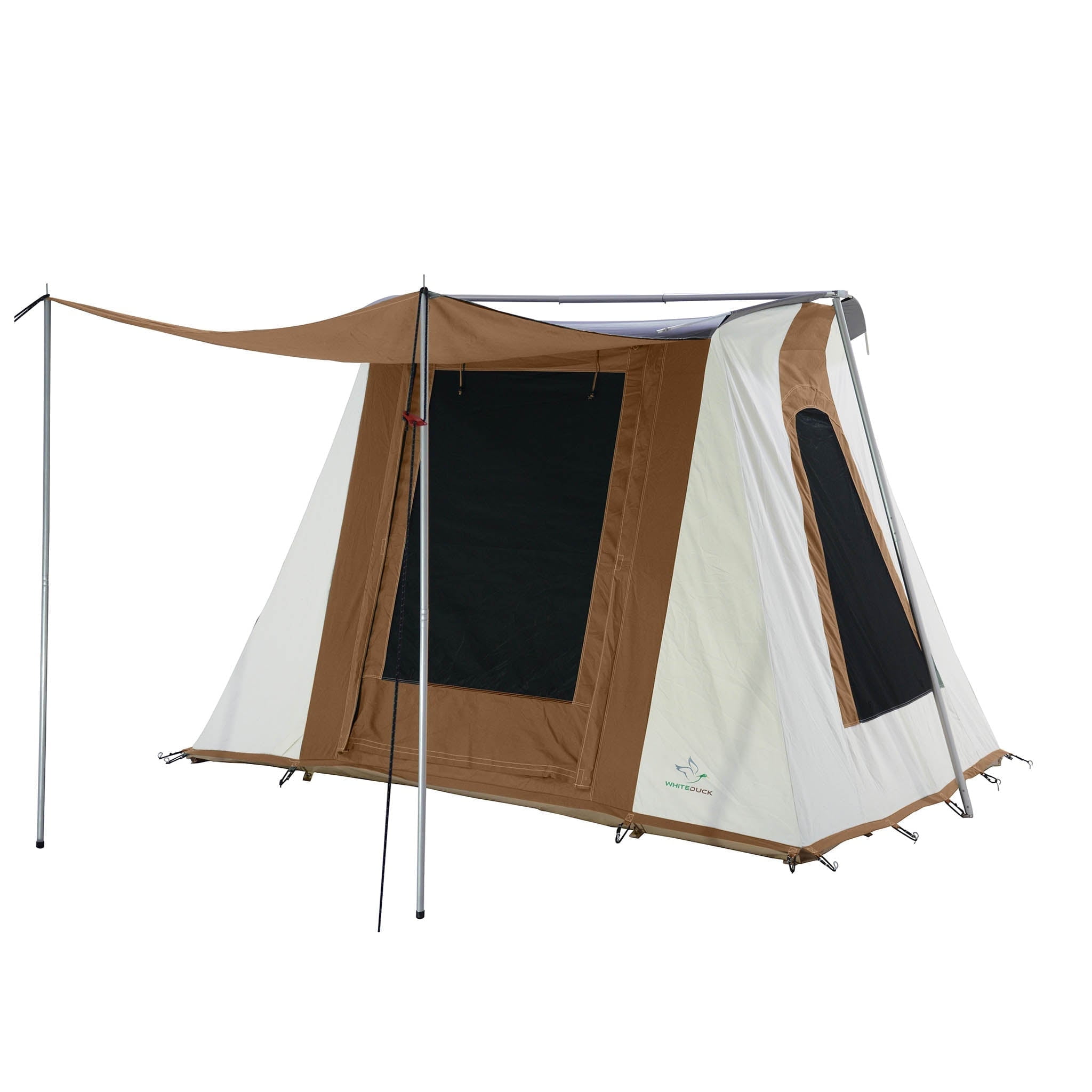 WHITEDUCK Prota Deluxe 4 Person Canvas Tent, Easy Setup, Four Season ...