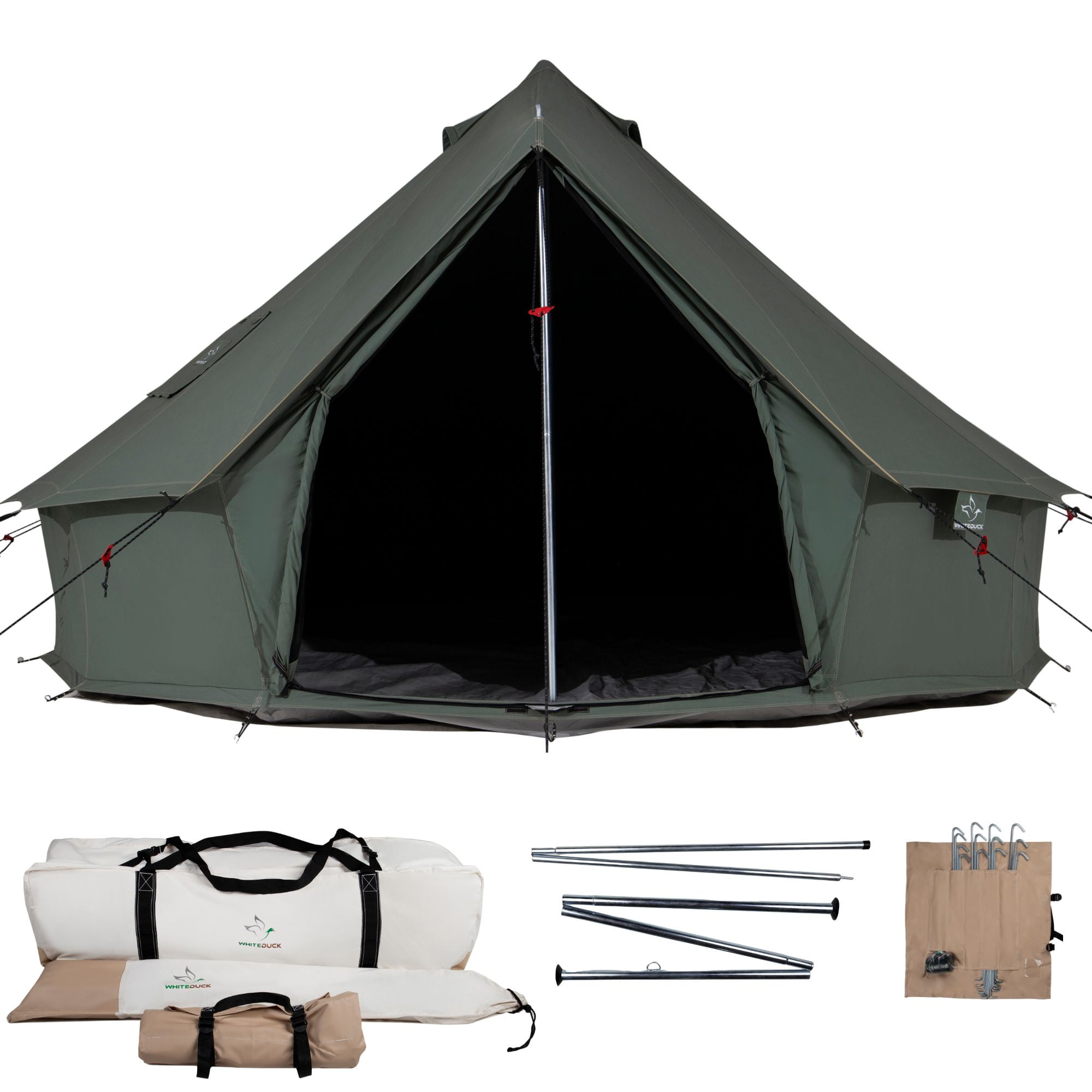 Ozark Trail 15' x 15' 8-Person Glamping Bell Tent with String Lights ...