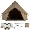 WHITEDUCK Regatta 10' Canvas Bell Tent, Waterproof, 4-Season, Cold ...