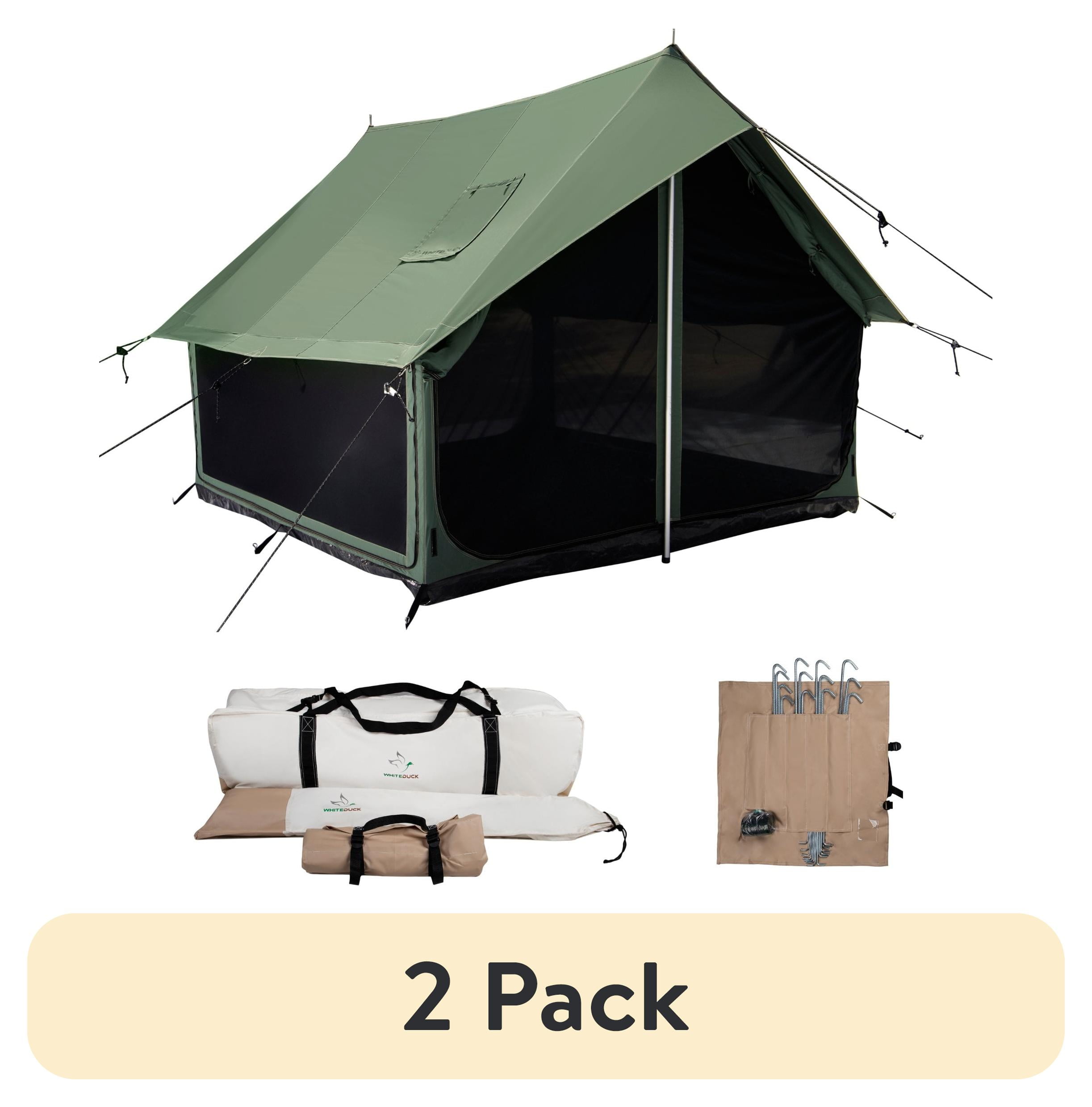 (2 pack) WHITEDUCK Scout Tent , Waterproof Camping Yurt - 8'x13 ...