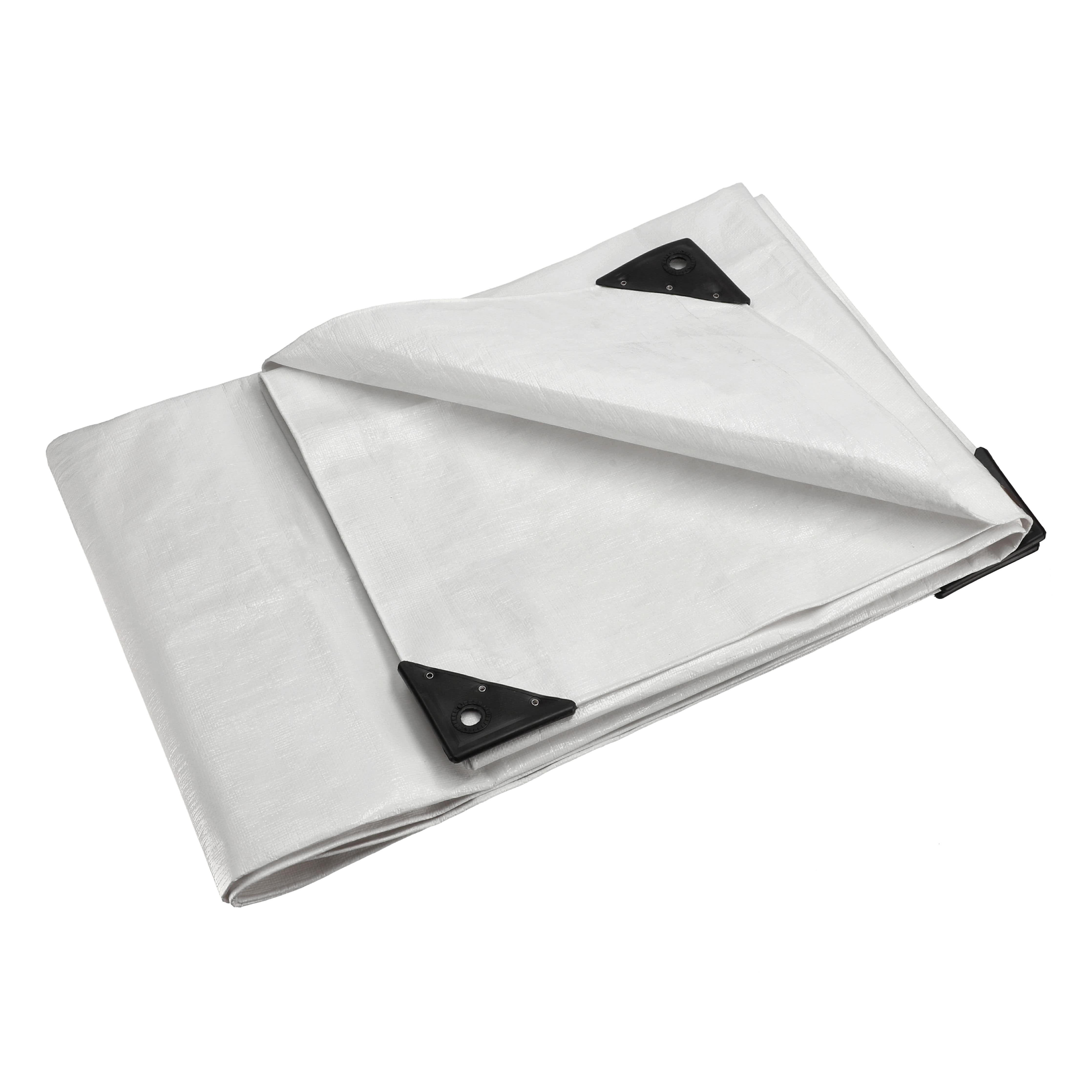 WHITEDUCK Super Heavy Duty Poly Tarp, 10'x10', 10 Mil, Waterproof, UV ...