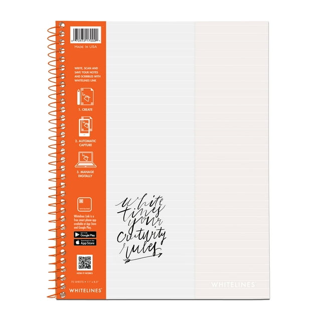 WHITELINES WIREBOUND LINED 11"X8.5" - Walmart.com