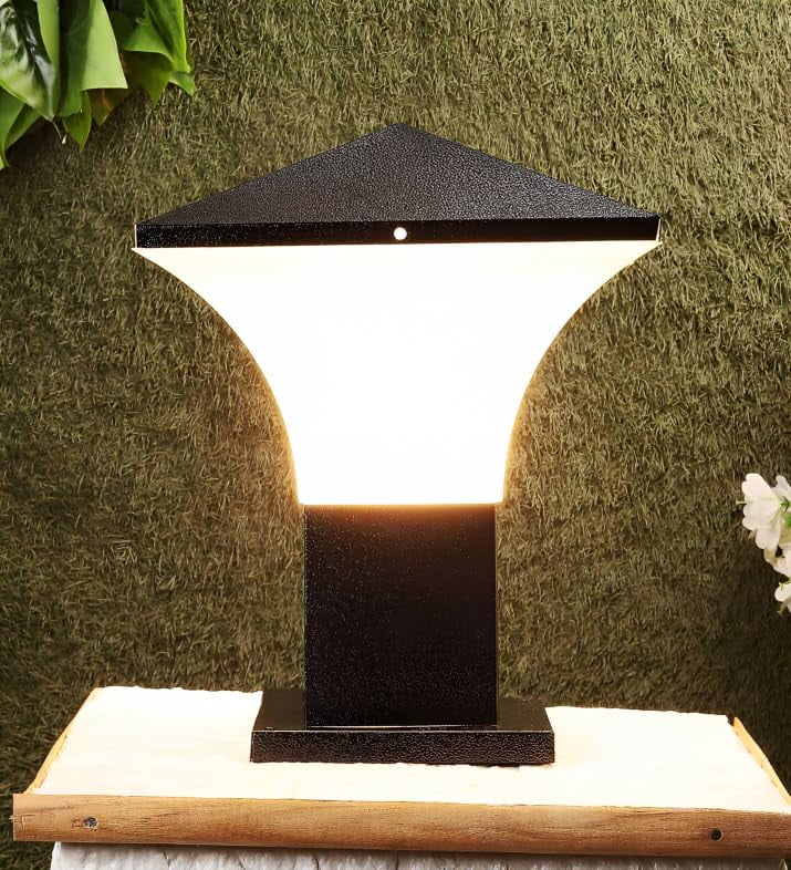 WHITERAY Modern Design Stairs Shape Waterproof Gate Light Pillar Lamp ...