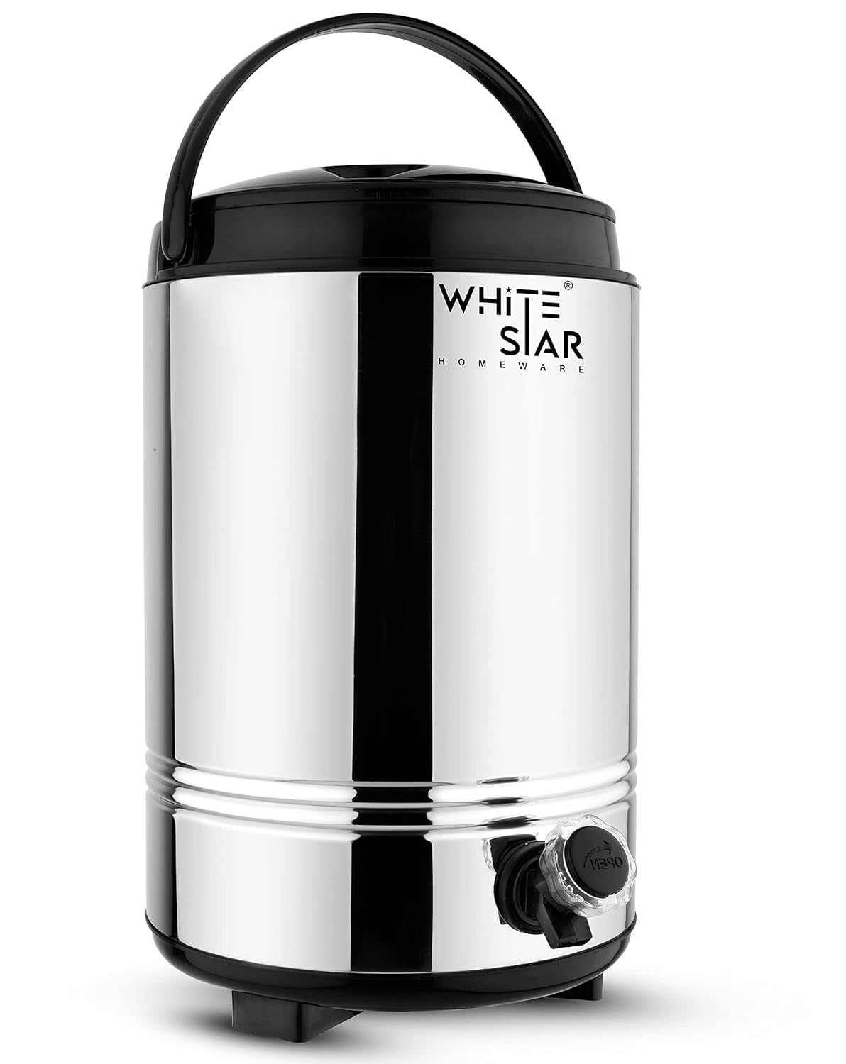WHITESTAR Stainless Steel Water Containers with Tap for Office Home ...