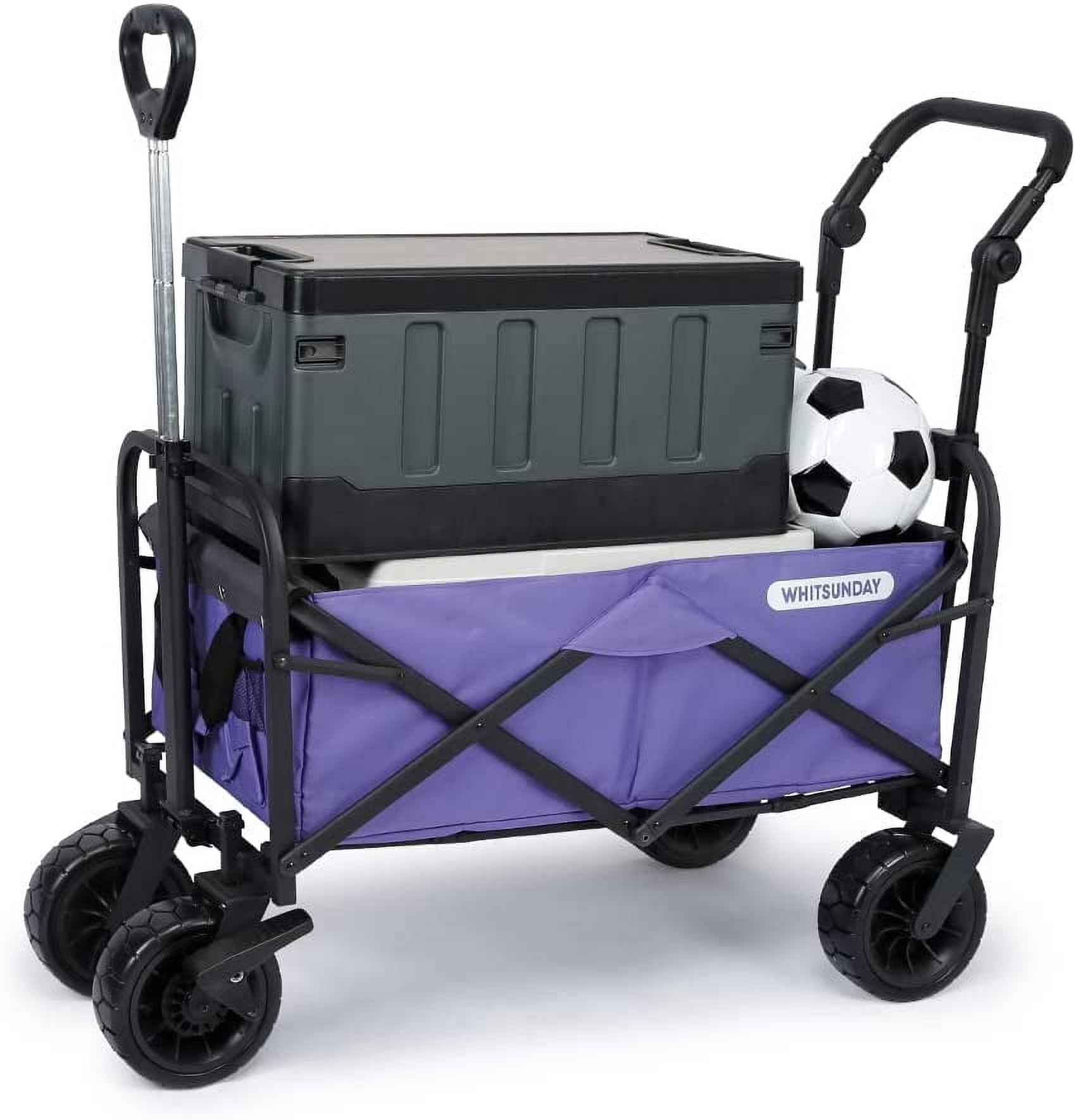 WHITSUNDAY Collapsible Folding Garden Outdoor Park Utility Wagon Picnic ...