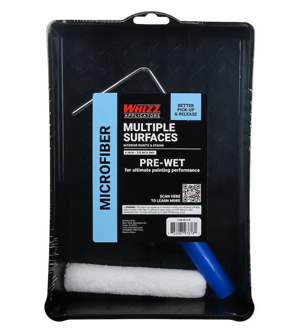 WHIZZ Interior Surfaces 3-Piece Microfiber Paint Roller Kit - Walmart.com