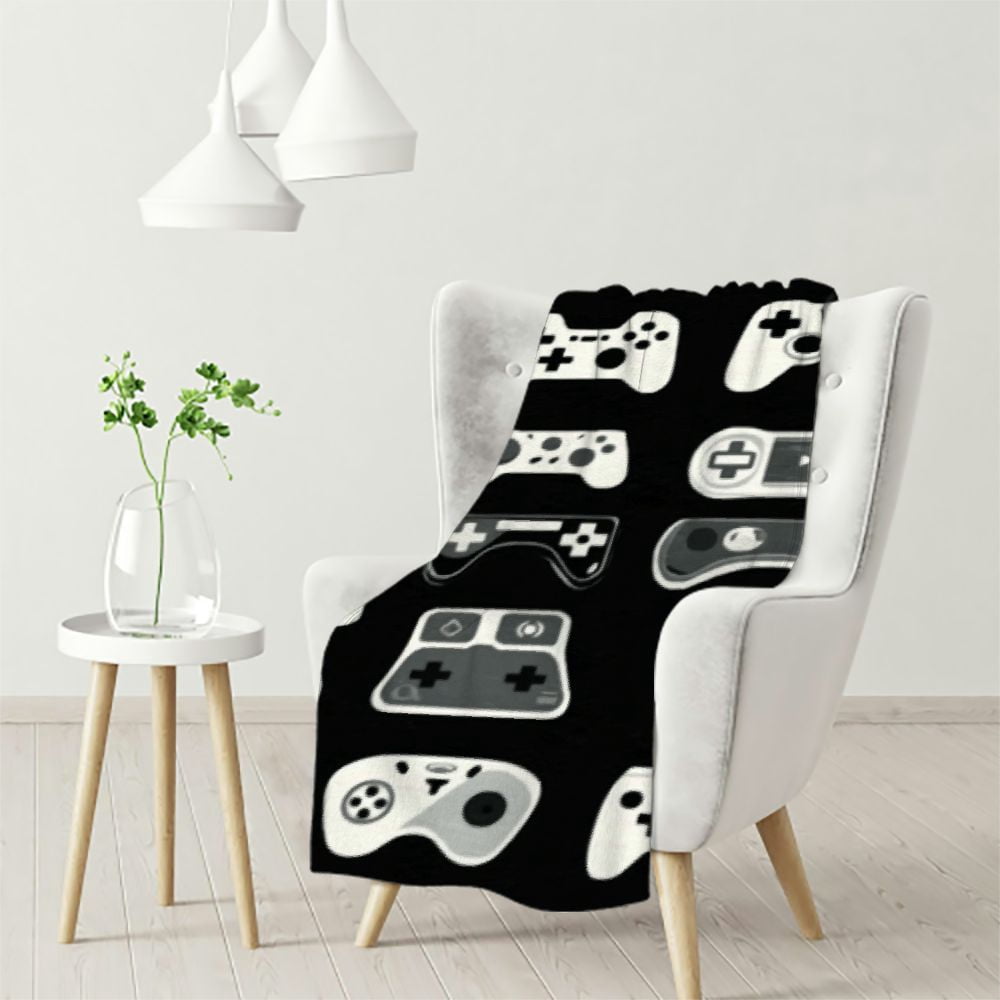 WHKANG Gaming Blanket Video Game Weapon Console Gamer Throw Blankets ...