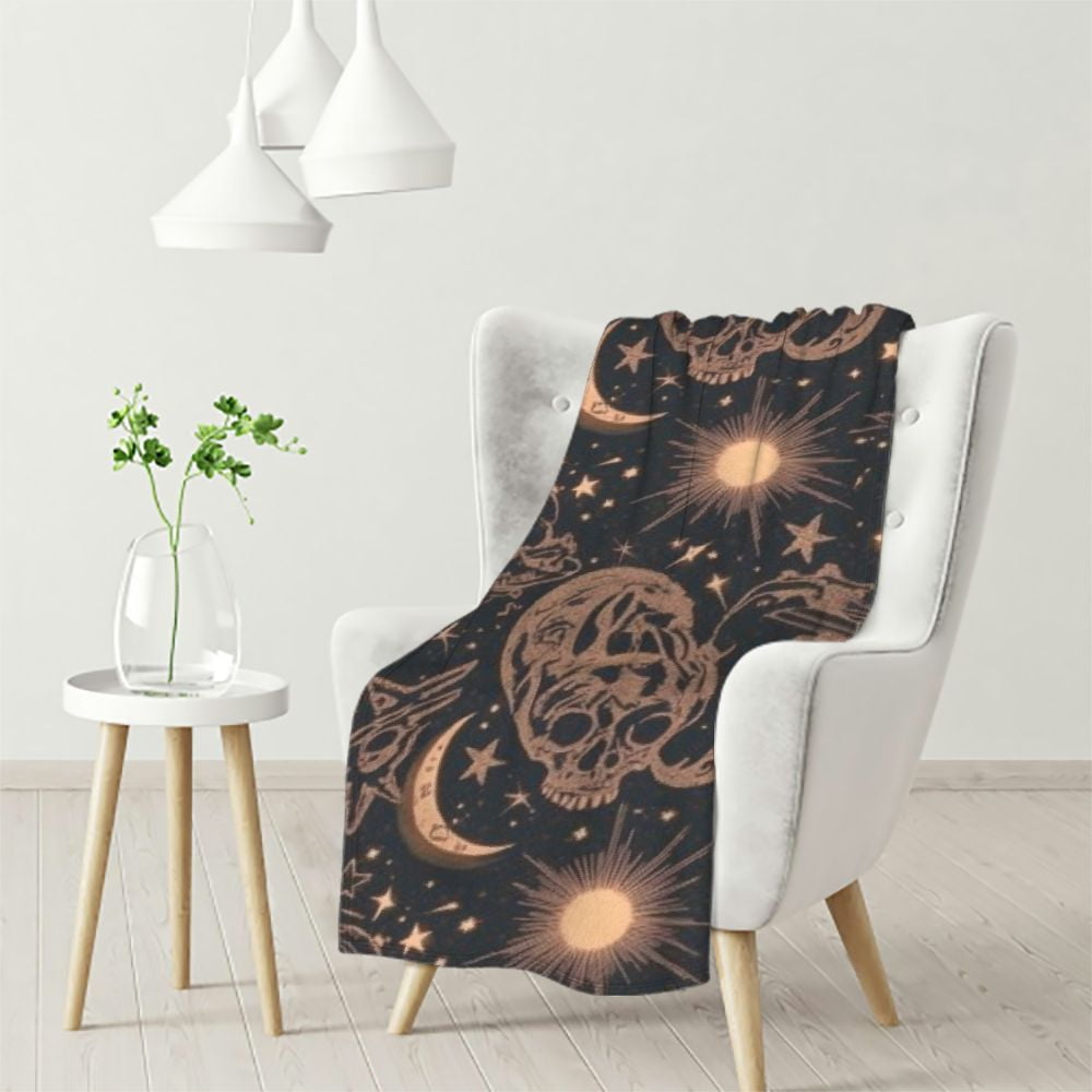 WHKANG Hippie Blanket and Sun Throw Blanket Magical Element Planet ...