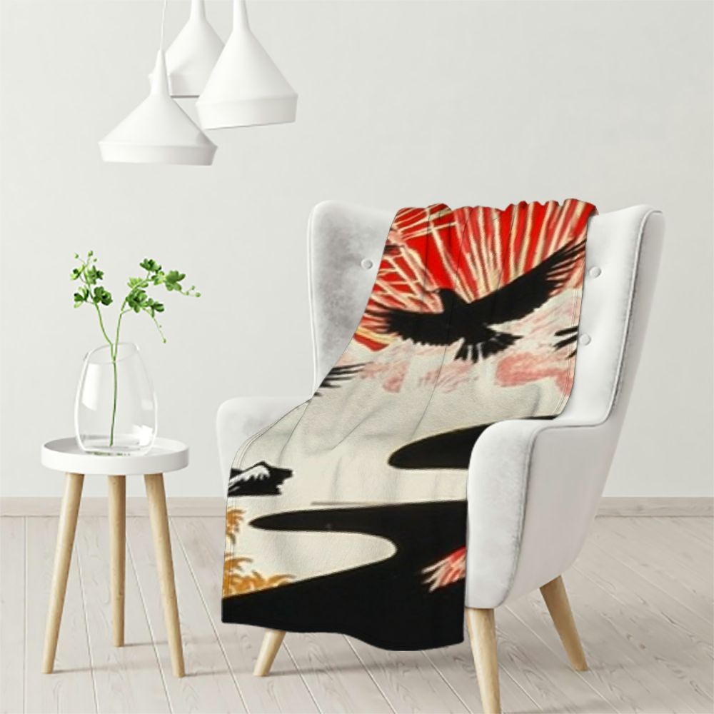 WHKANG Japanese Style Blanket Throw Blanket for Sofa Bed Couch,Cherry ...