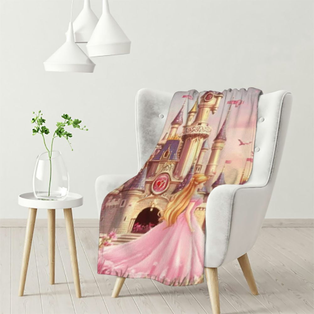WHKANG Princess Castle Blanket,Dreamy Fairy Tale Romantic Princess ...