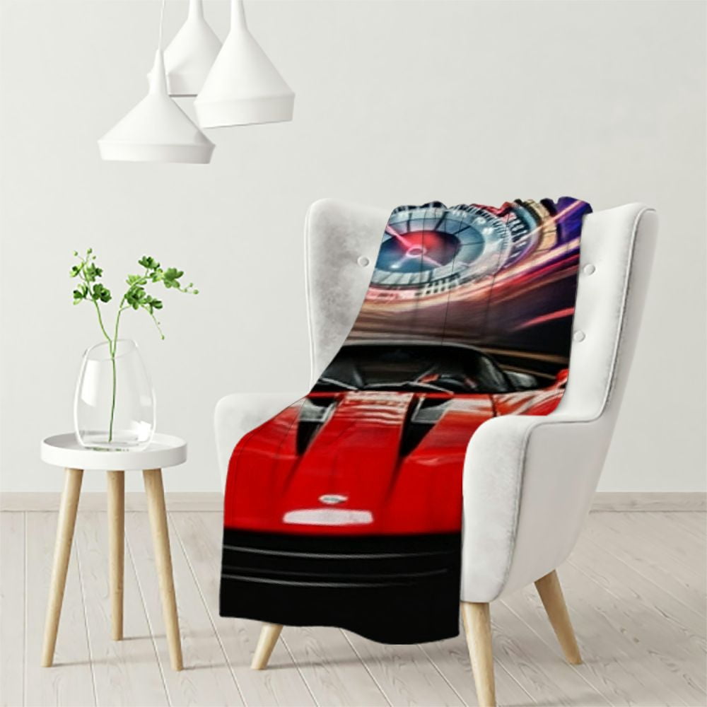 WHKANG Red Race Car Blanket for Boys Teens,Cool Racing Car Throw ...