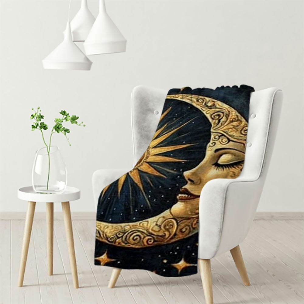 WHKANG Sun and Moon Throw Blanket Gifts for Adults,Sun Themed Gifts for ...