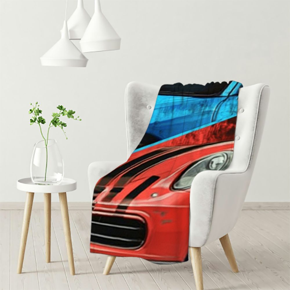 WHKANG Throw Blanket for Bed Sofa Couch,Sports Car Flannel Fuzzy ...