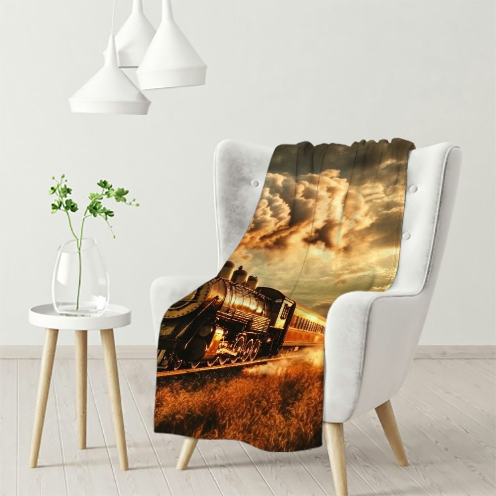 WHKANG Train Blanket, Train Gifts for Women Boys Train Lovers ...