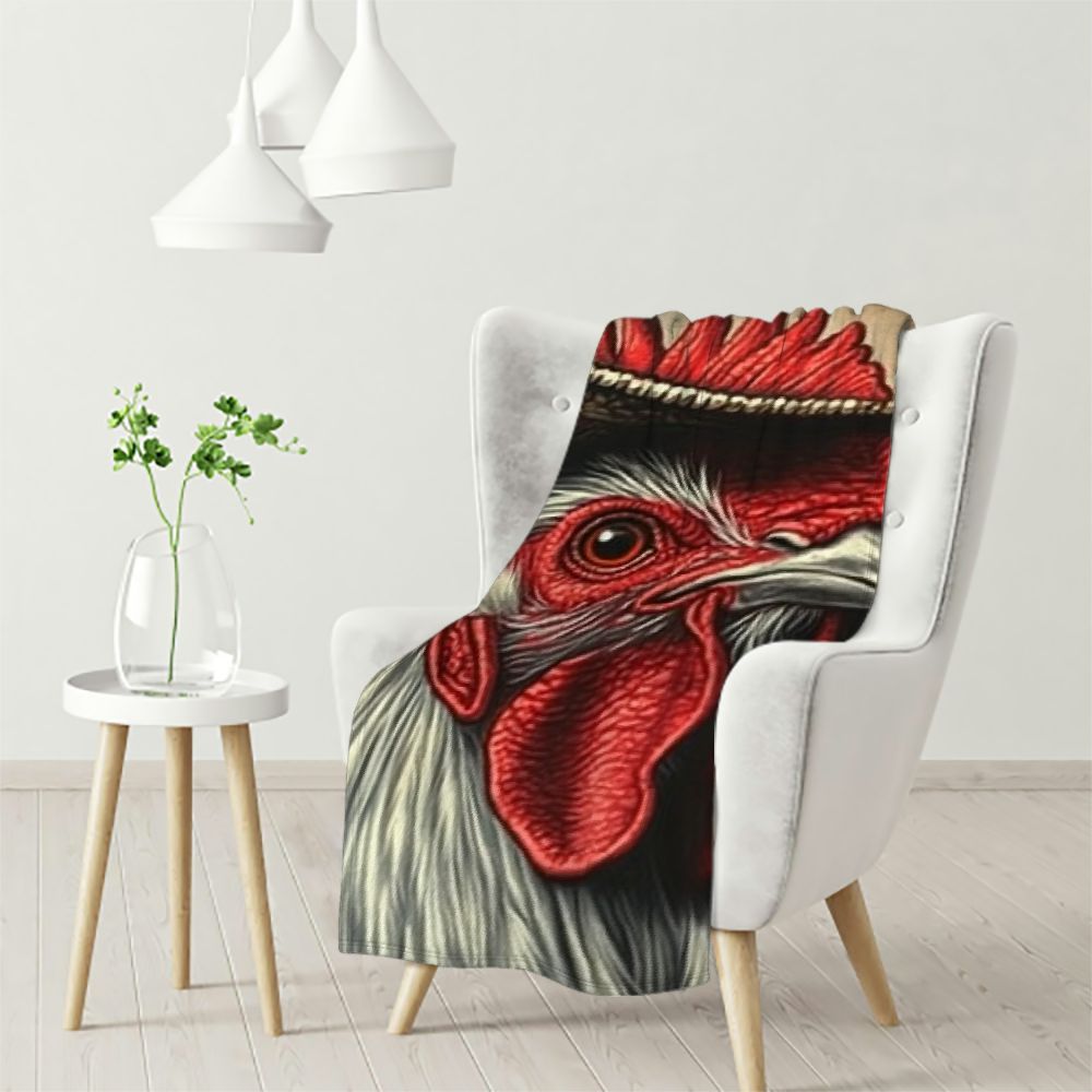 WHKANG Vintage Rooster Blanket, Rooster Gifts for Women Adults ...