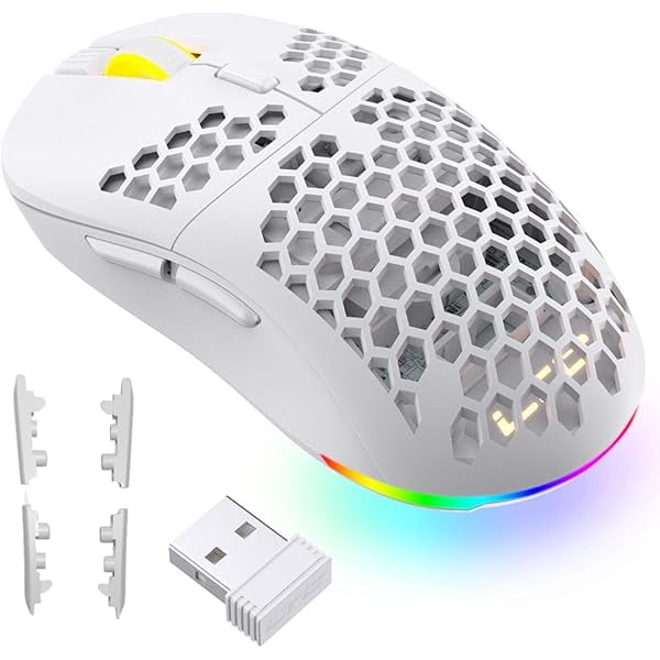 WHM-001 Mosh Pit Wireless Gaming Mouse, 10,000 DPI 2.4Ghz/ Wired RGB ...