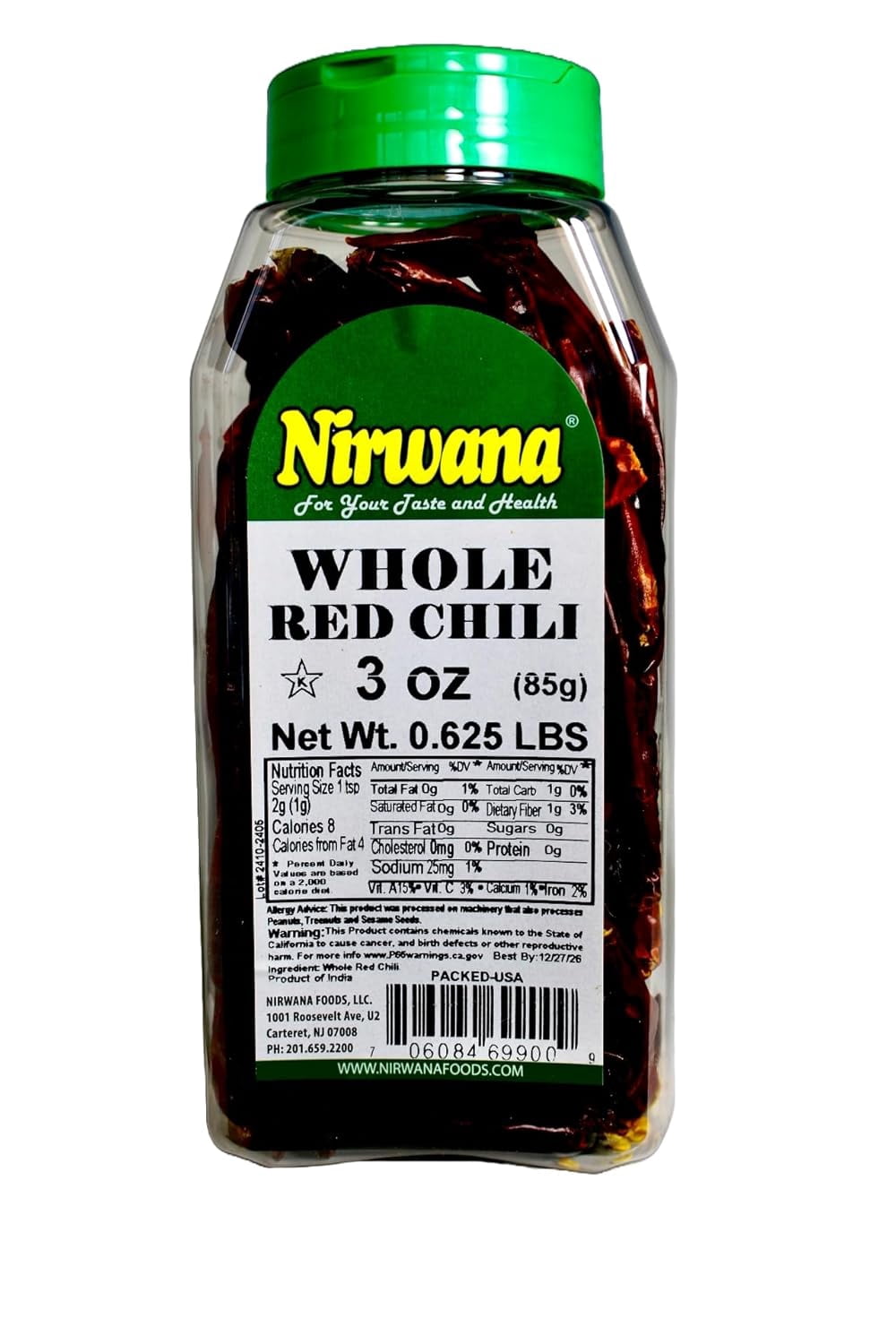 Whole Red Chili 3 OZ - Walmart.com