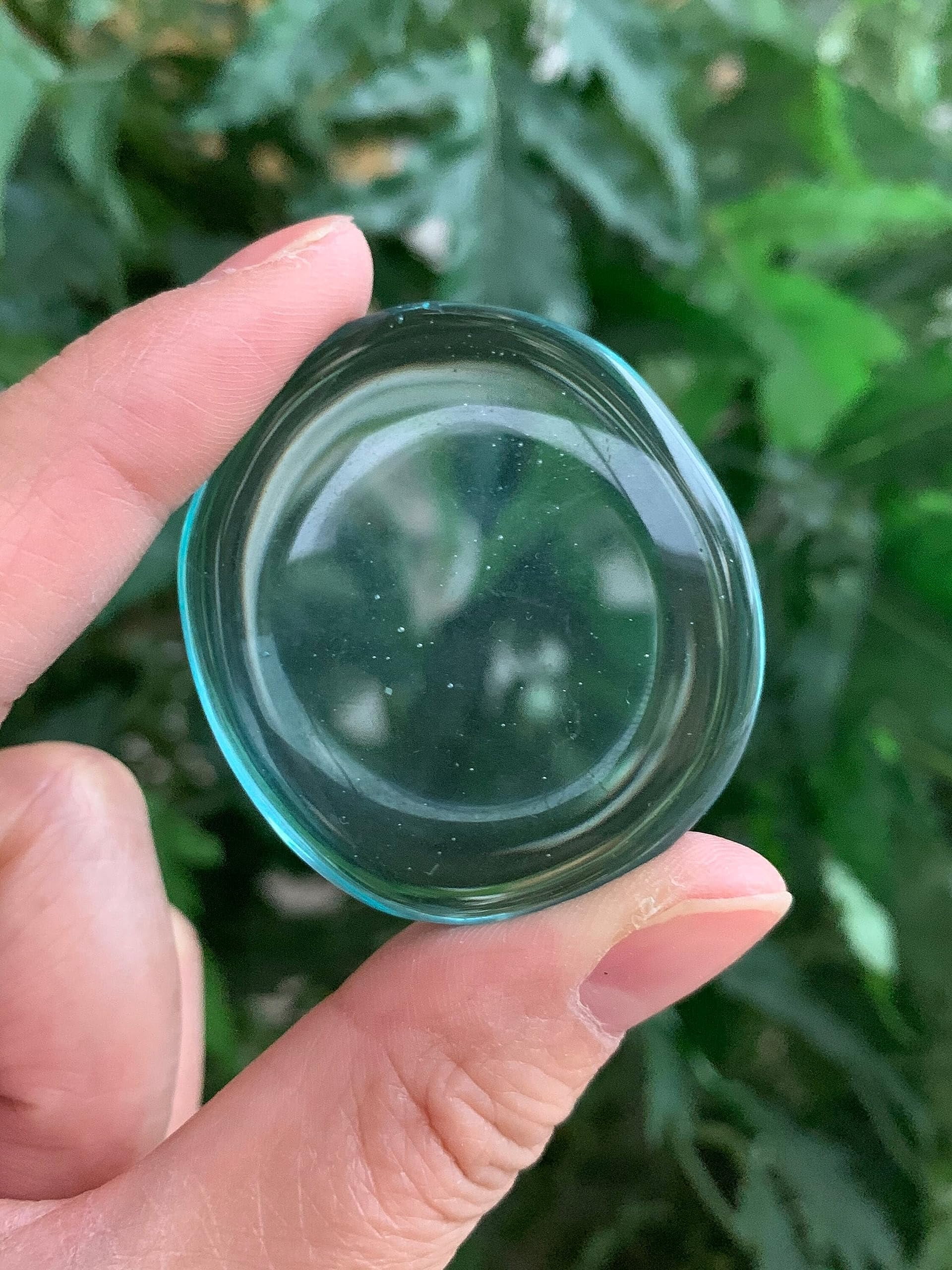 WHOLESALE Aqua blue obsidian Smooth Stones, Worry Stone, Aqua blue ...