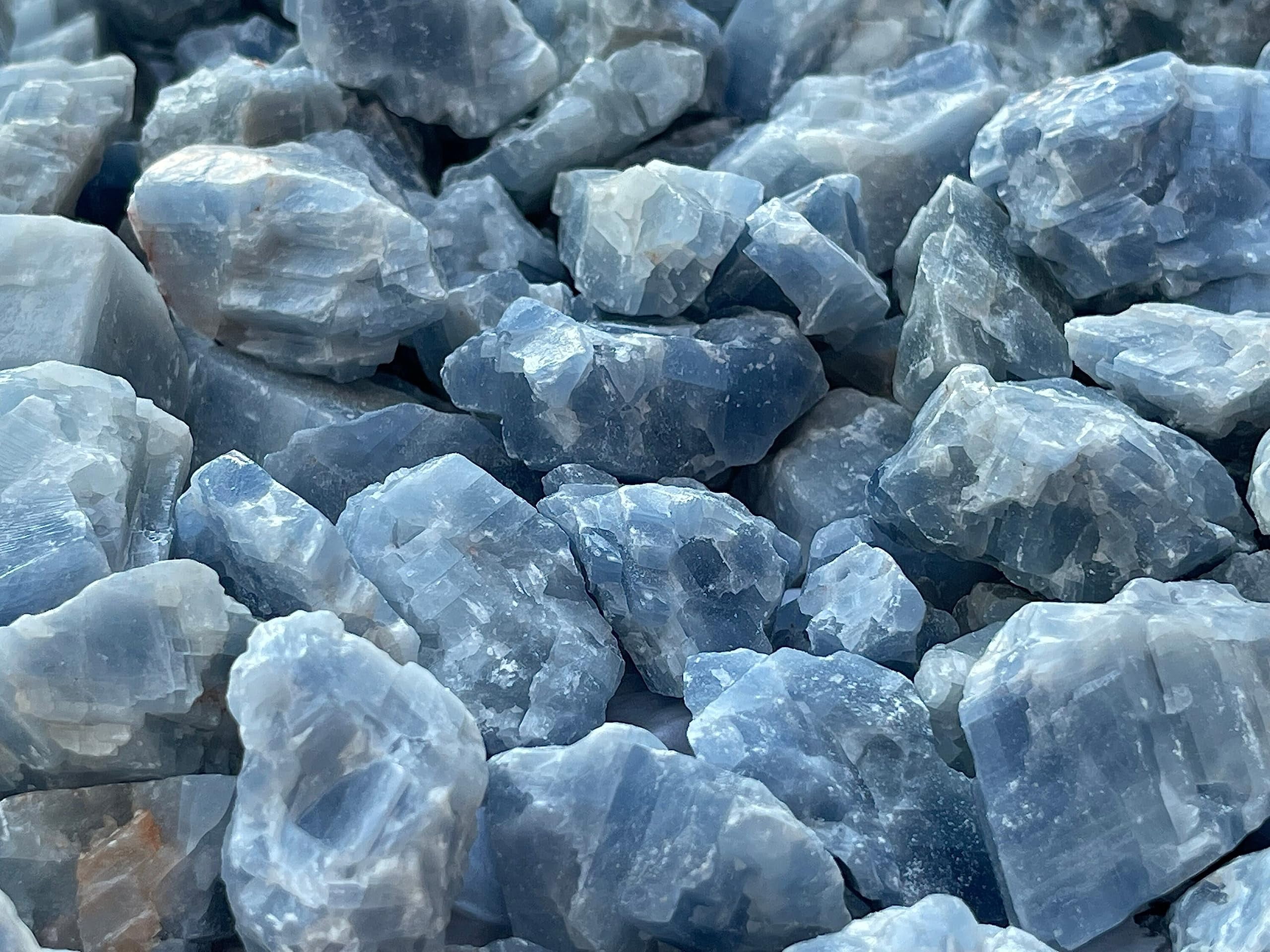 WHOLESALE Calcite Rough Natural Stones, Raw Calcite Crystals (Blue ...