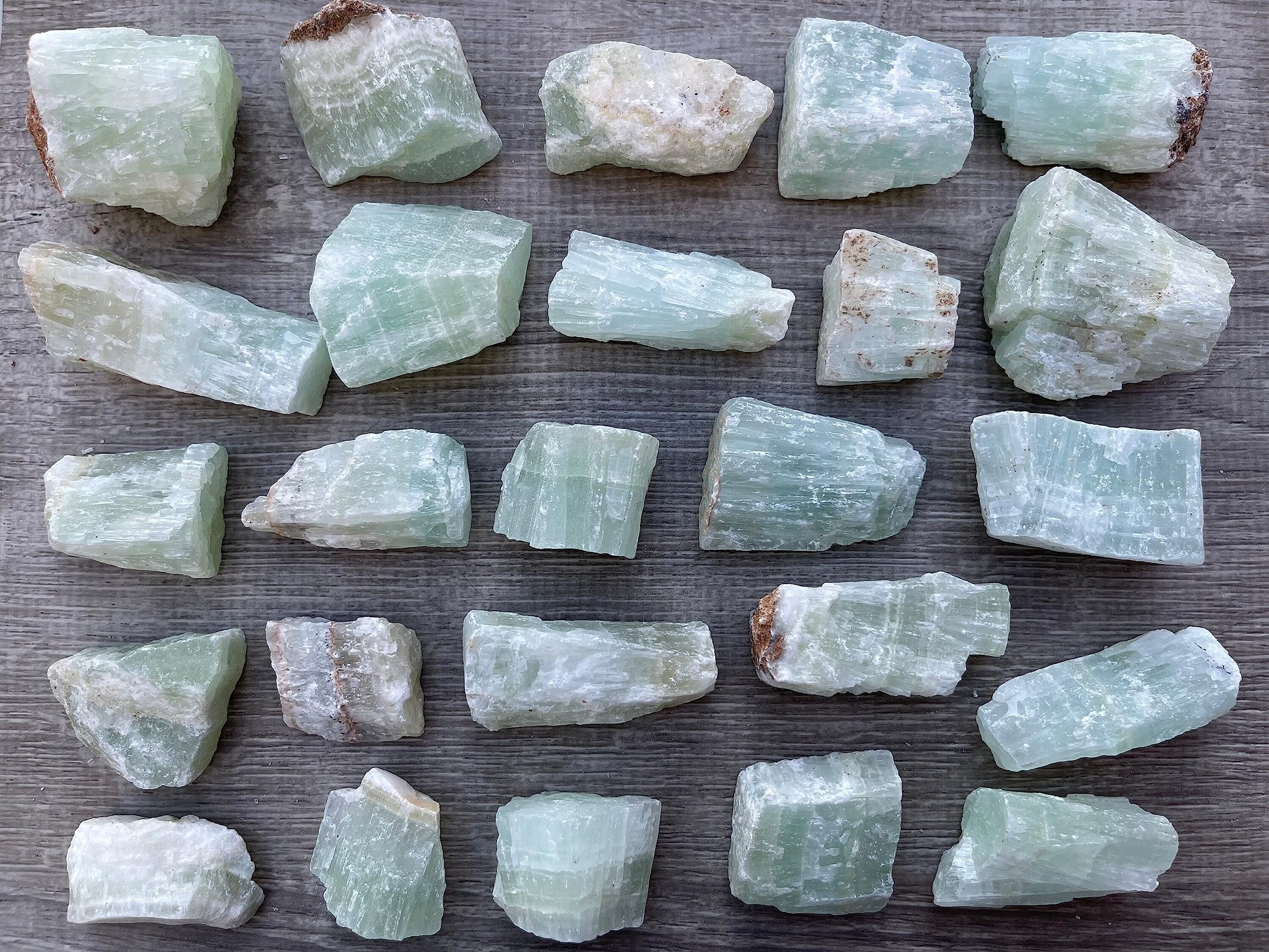 WHOLESALE Calcite Rough Natural Stones, Raw Calcite Crystals (Pistachio ...