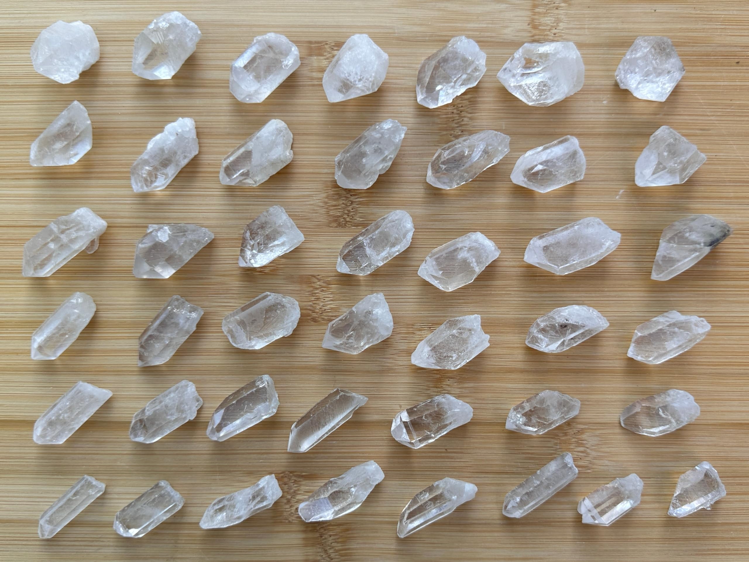 WHOLESALE Clear Quartz Point 0.75-1.5", Natural Small Clear Quartz ...