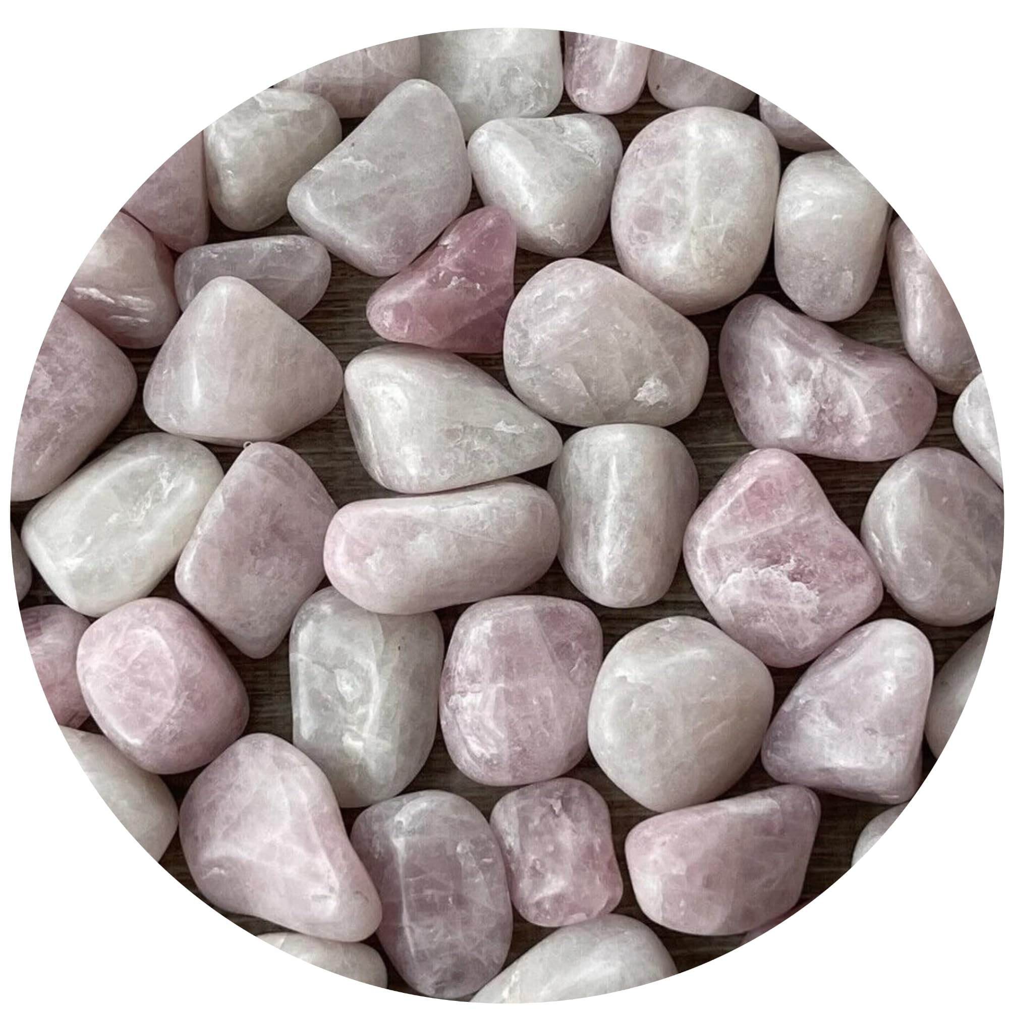 WHOLESALE Kunzite Tumbled Stones, Polished Natural Kunzite Gemstone ...