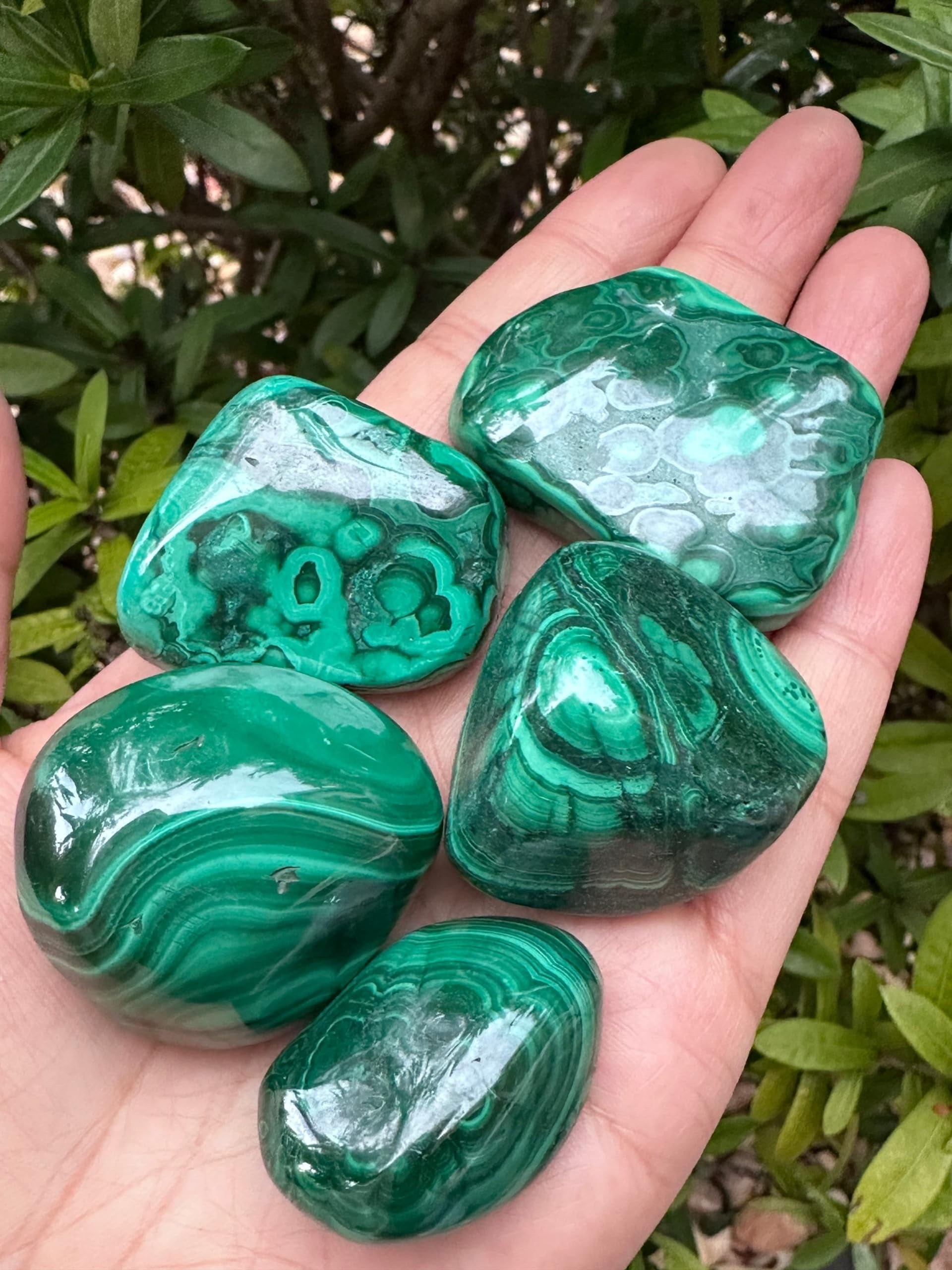 WHOLESALE Malachite Pebble, Large Malachite Tumbled Stone, Natural ...