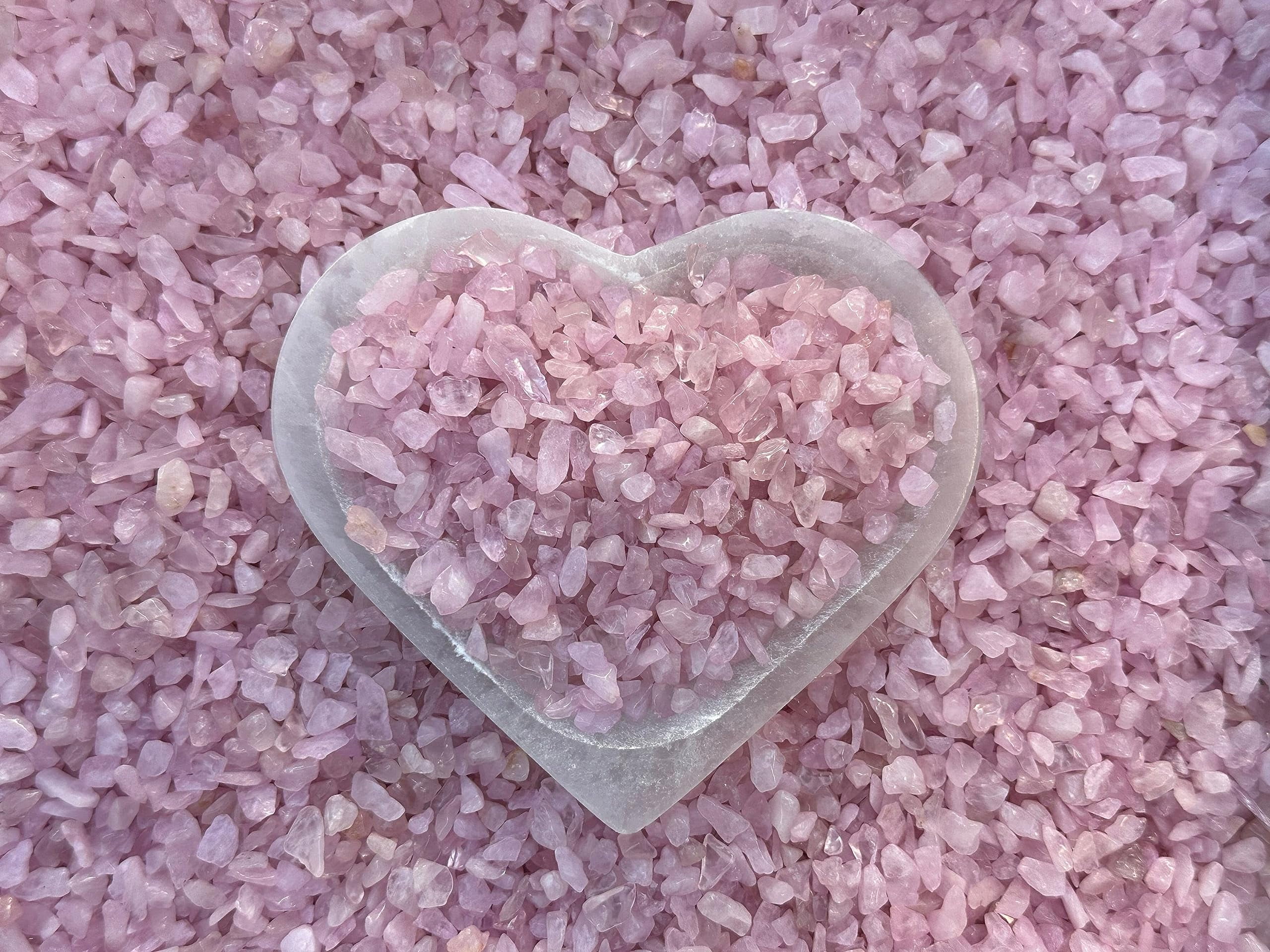WHOLESALE Natural Rose Quartz Semi Tumbled Gemstone Chips ( 0.5 lb ...