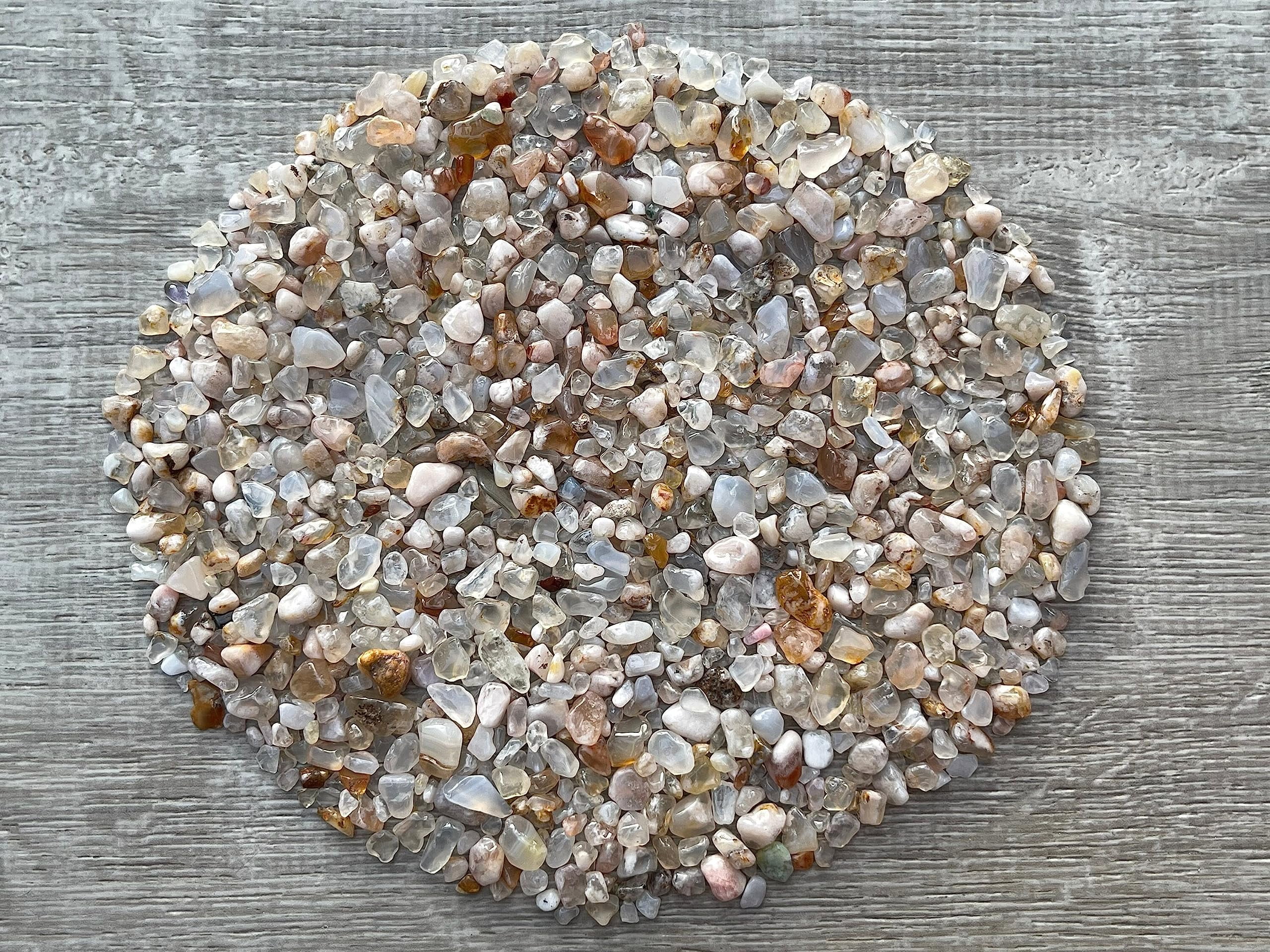 WHOLESALE Natural Semi Tumbled Cherry Blossom Gemstone Chips, Crushed ...