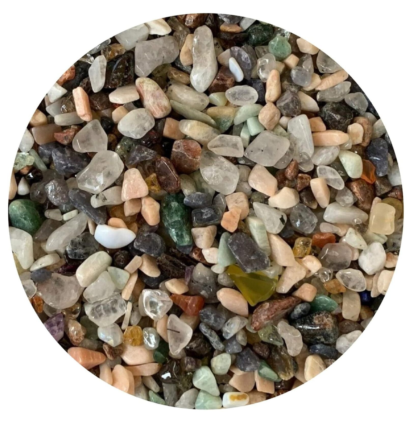WHOLESALE Natural Semi Tumbled Gemstone Chips, Crushed Mini Crystals ...