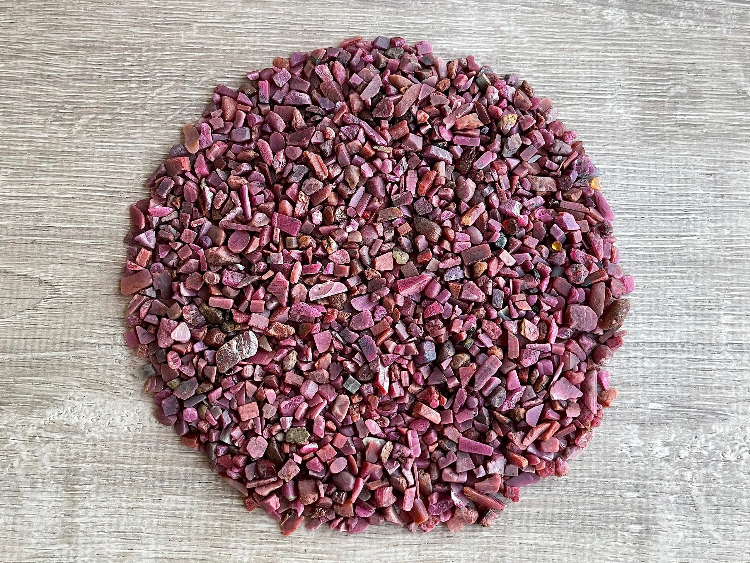 WHOLESALE Natural Semi Tumbled Ruby Gemstone Chips, Crushed Mini ...