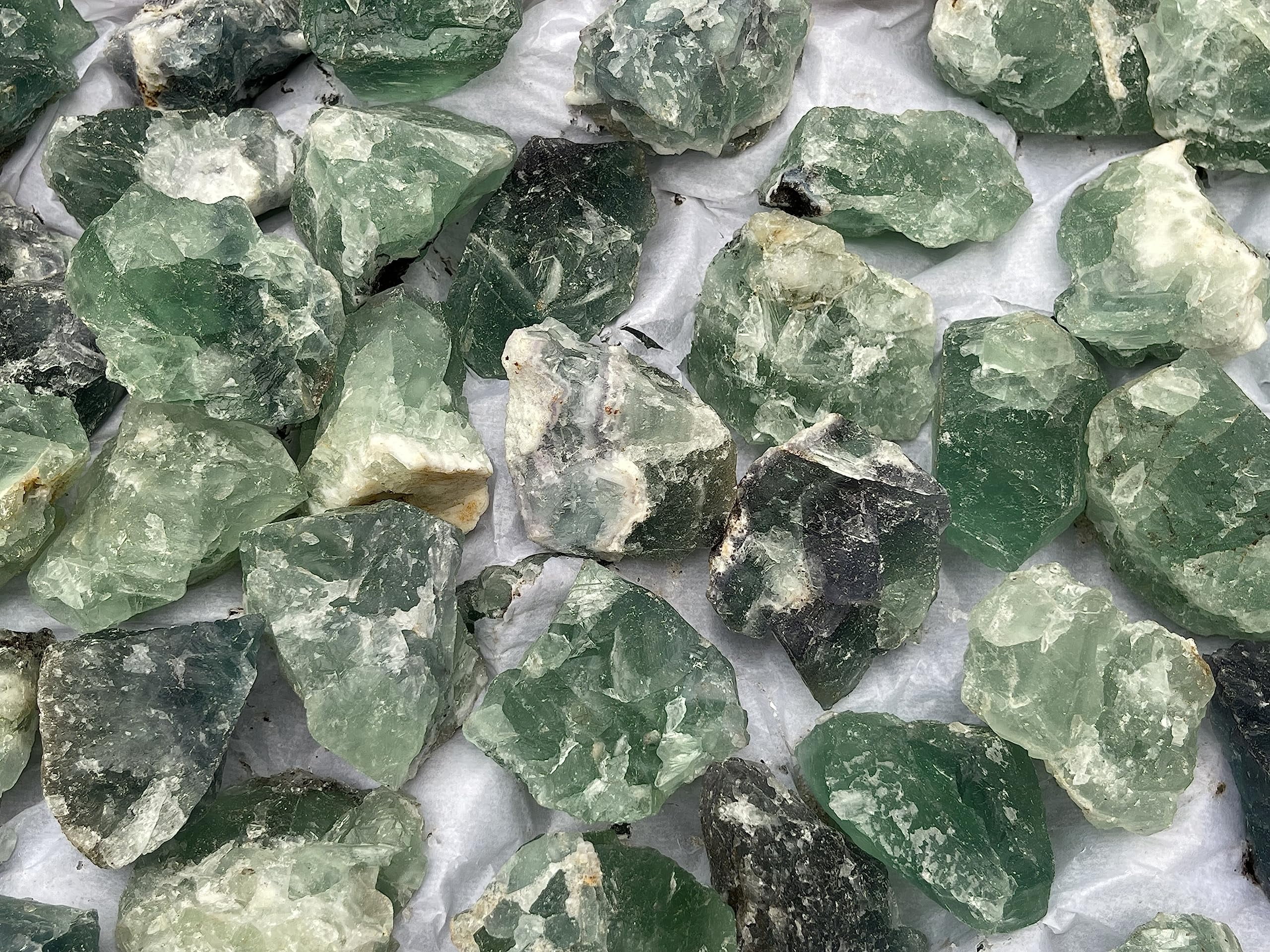 Raw Green Fluorite, Natural Green Fluorite Stone, Natural Rough Green ...