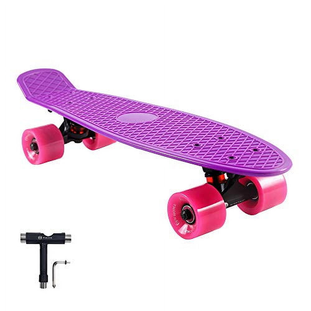 WHOME Cruiser Skateboards - 22 Inch Skate Board for Adults/Kids ...