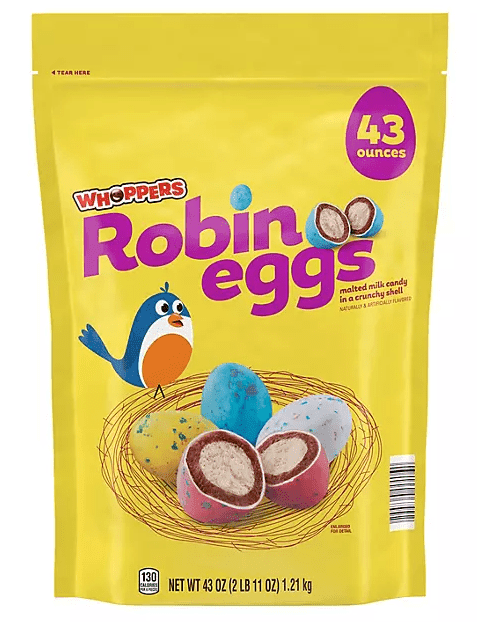 WHOPPERS Robin Eggs Malted Milk Balls, Easter Candy 43 oz. - Walmart.com