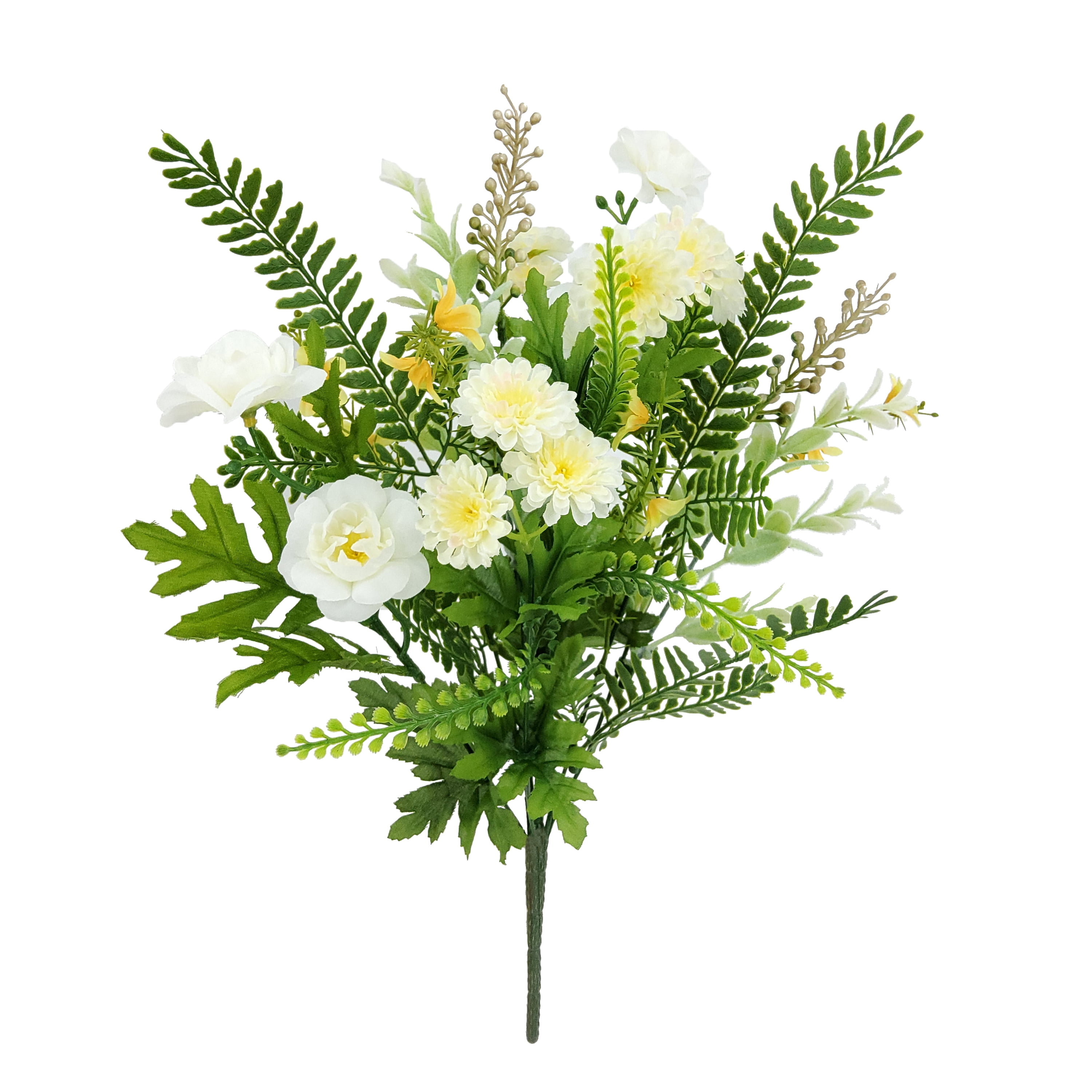Mainstays 19’’H Indoor White Gardenia Artificial Floral Bouquet ...