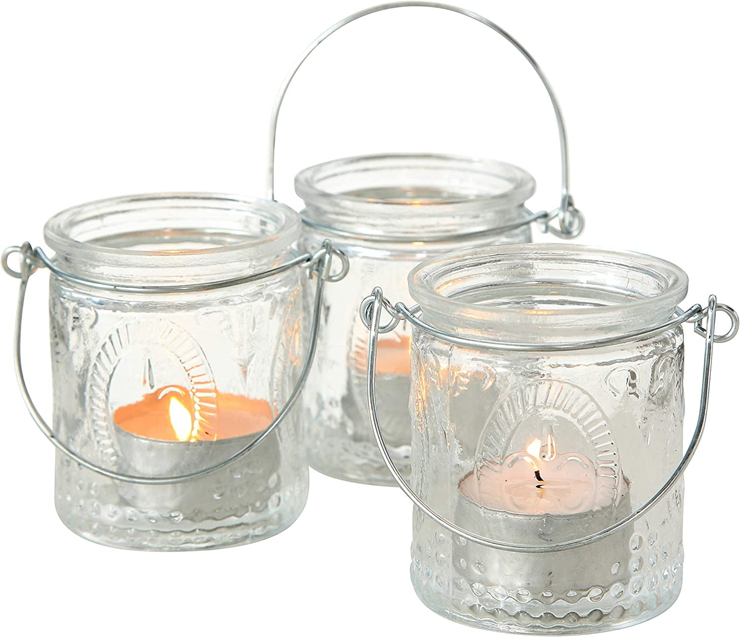 WHW Fleur Di Lise French Country Style Tealight Candle Holders, Set of ...