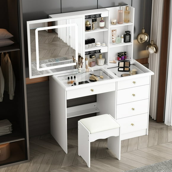 Lighted Makeup Vanity in Makeup Vanities - Walmart.com