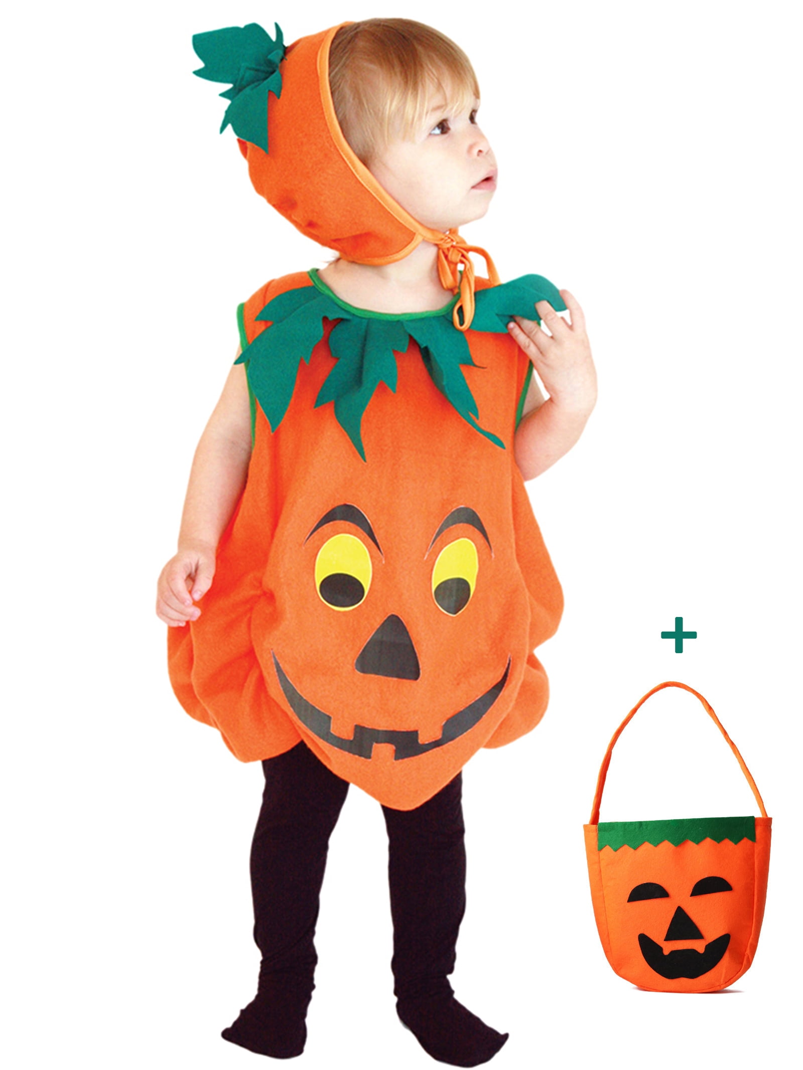 WIBACKER Children Cute Halloween Pumpkin Costumes Kid Boy Girl Party ...