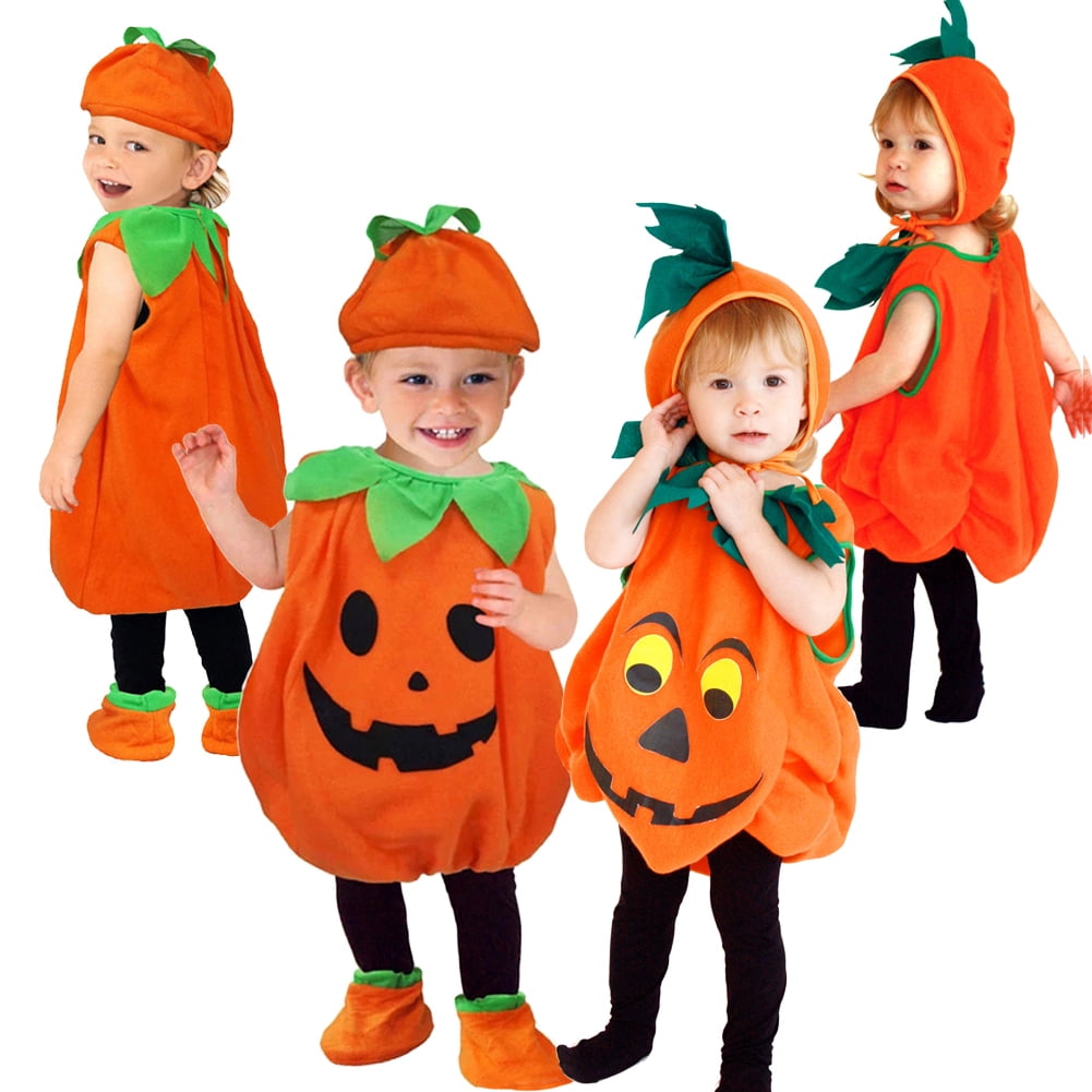 WIBACKER 1-12T Children Cute Halloween Pumpkin Costumes Kid Boy Girl ...